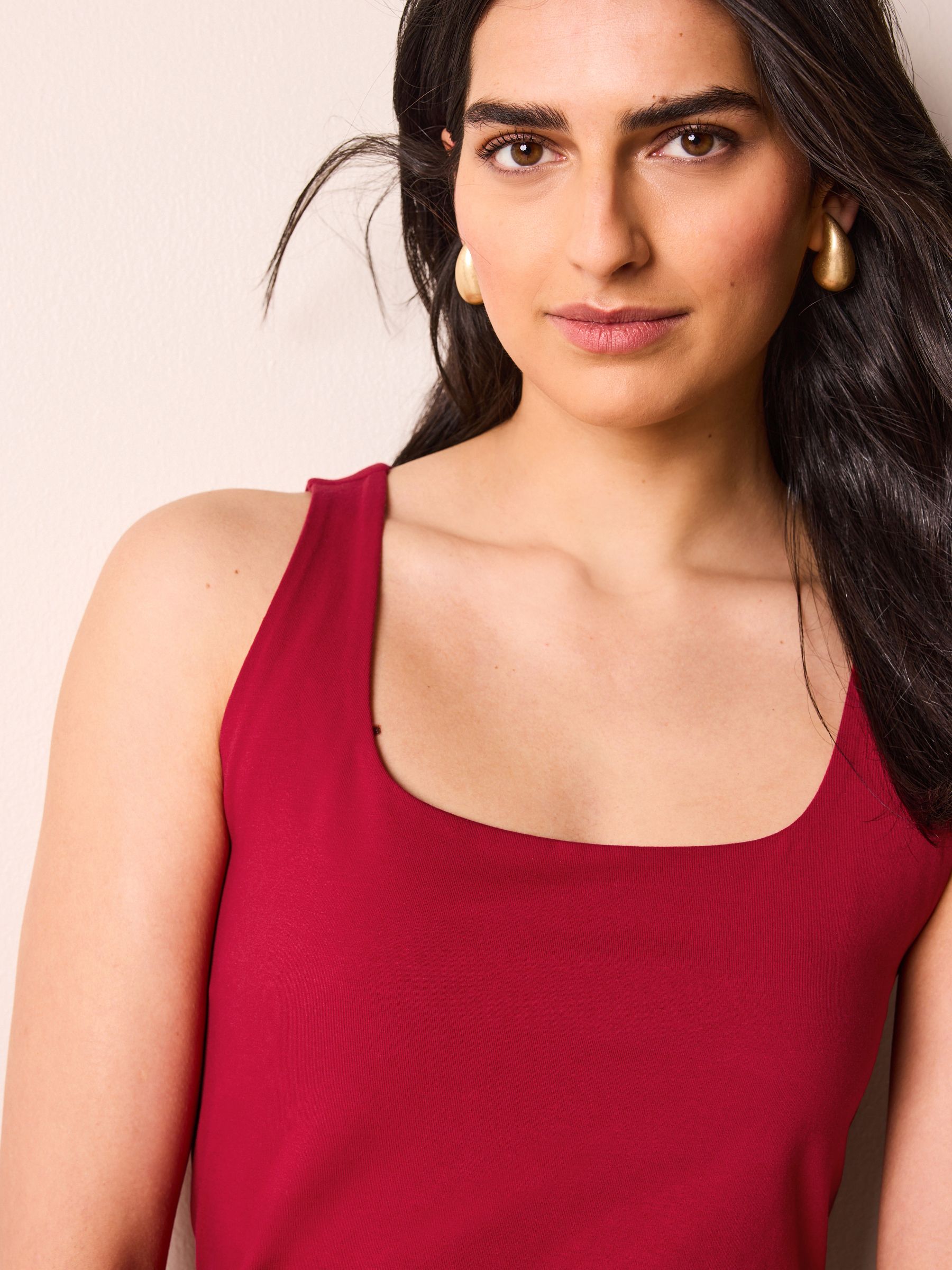 Buy Red Square Neck Vest from the Next UK online shop
