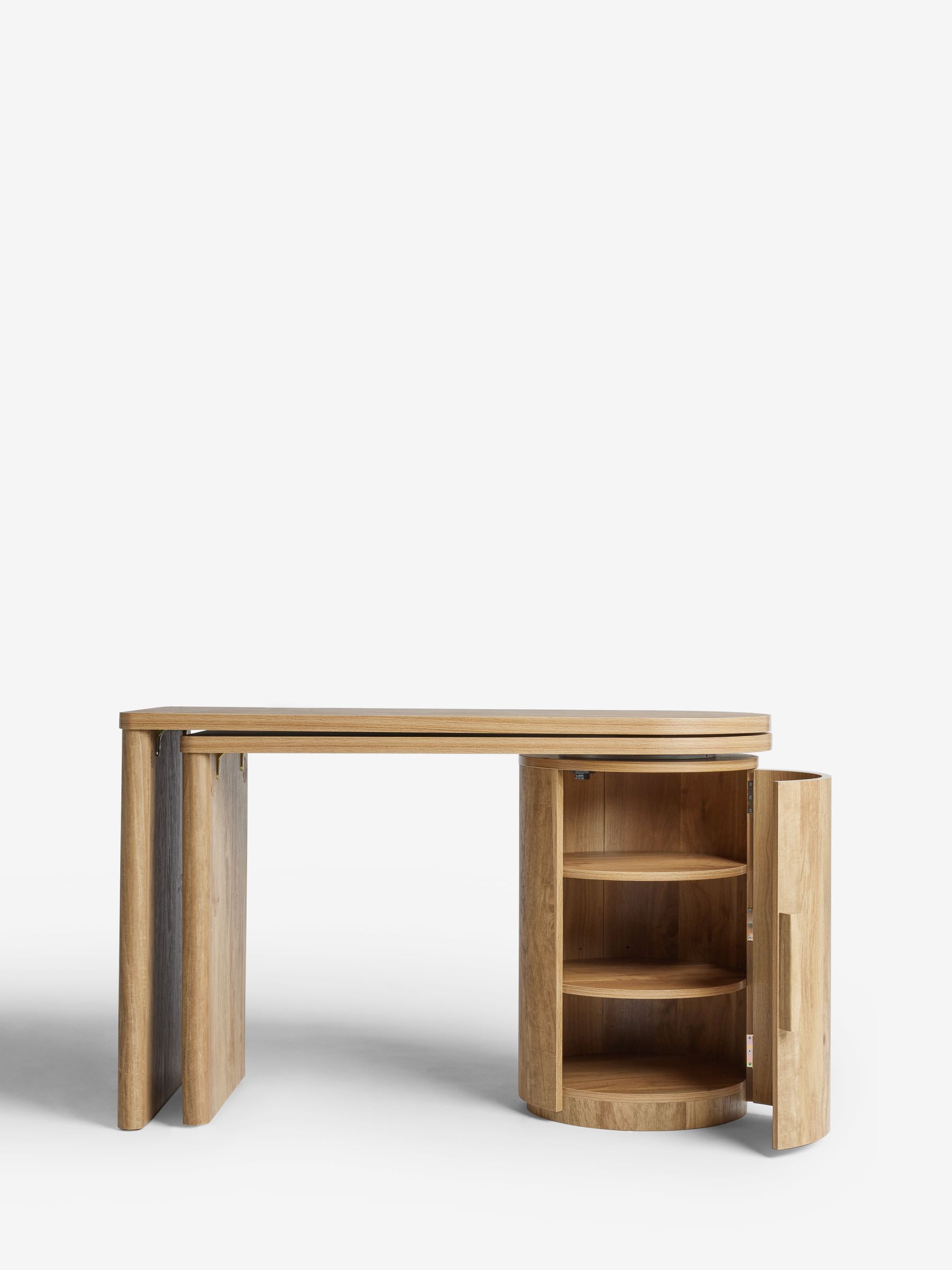 Buy Natural Arches Mango Wood Swivel Desk from the Next UK online shop
