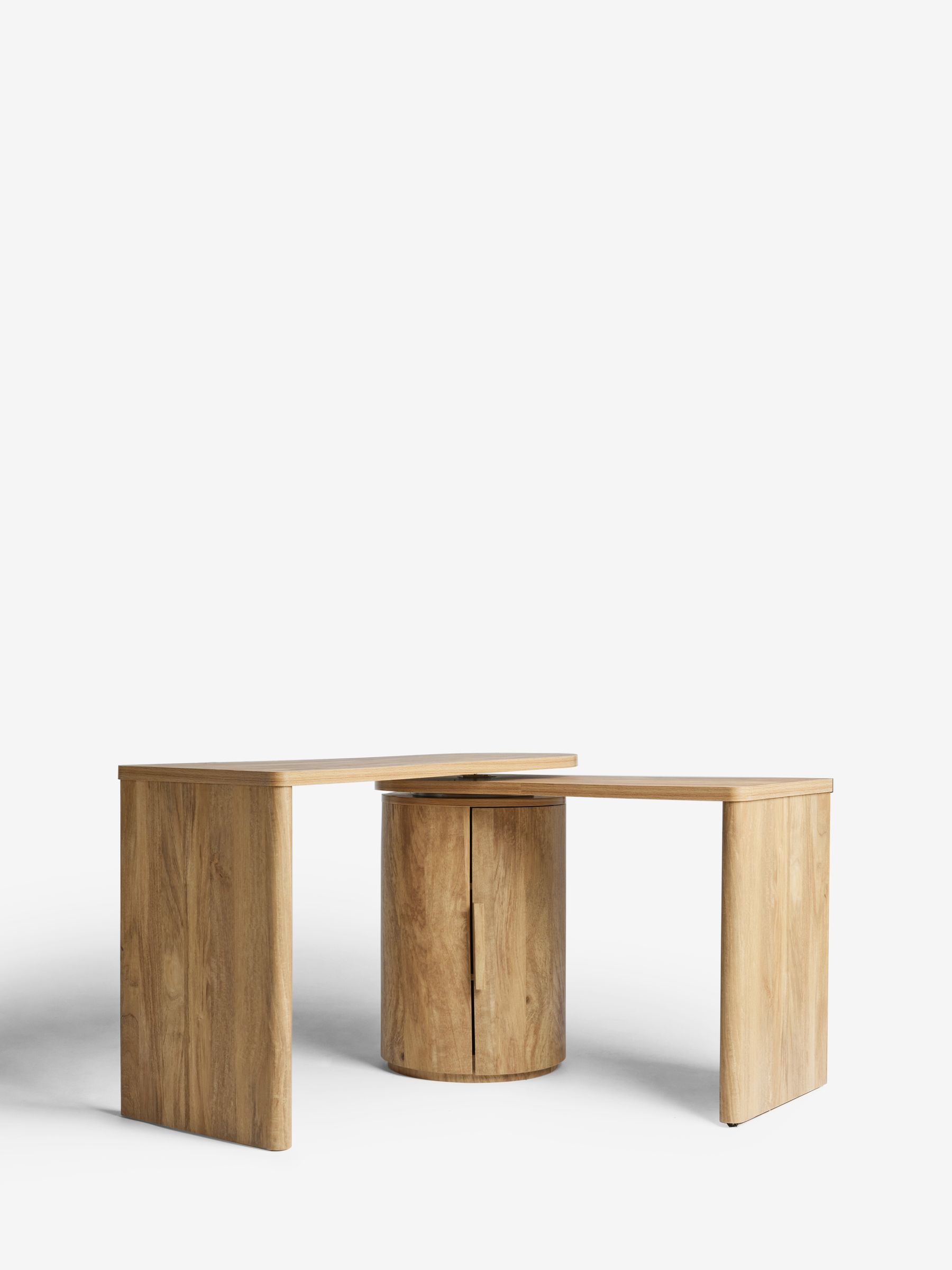 Buy Natural Arches Mango Wood Swivel Desk from the Next UK online shop