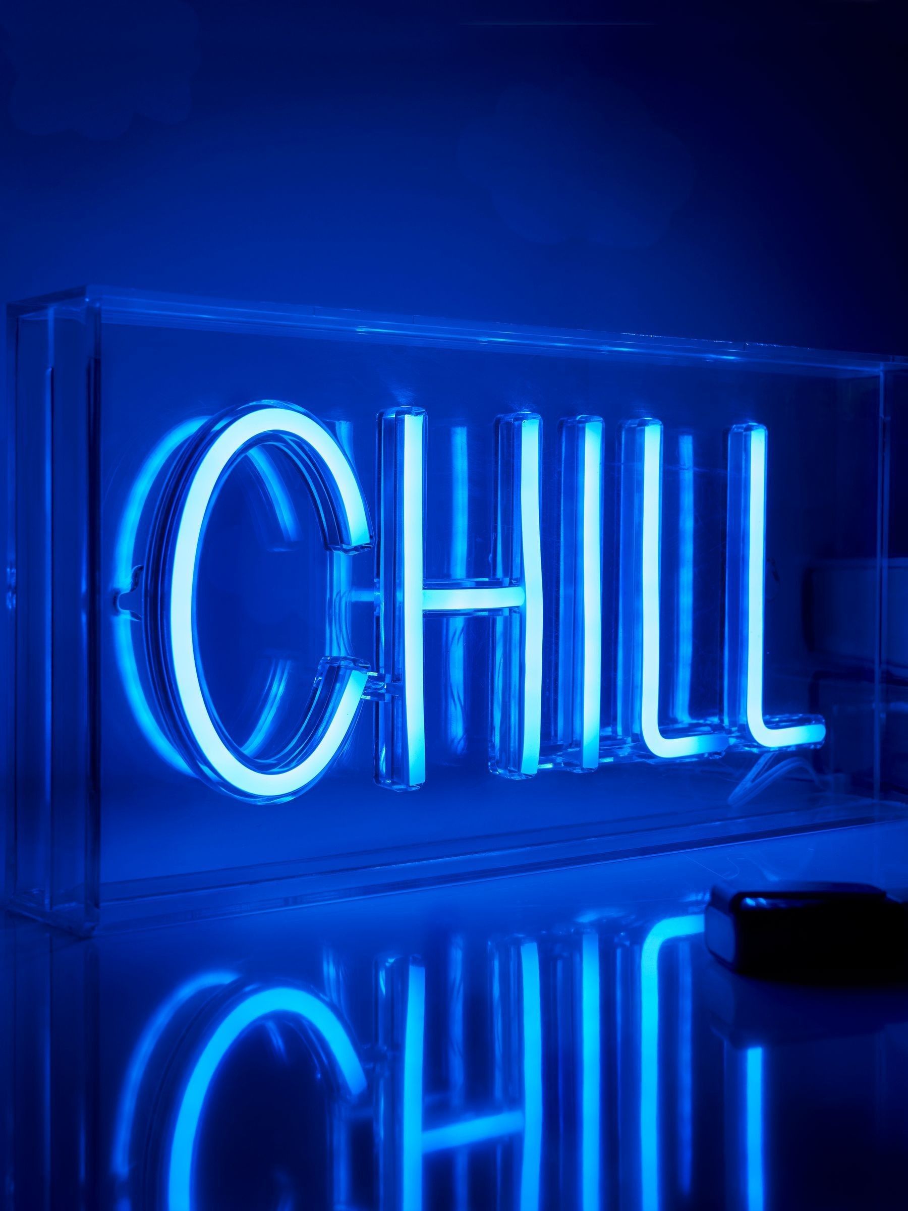 Buy glow Blue LED Chill Acrylic Light Box from the Next UK online shop