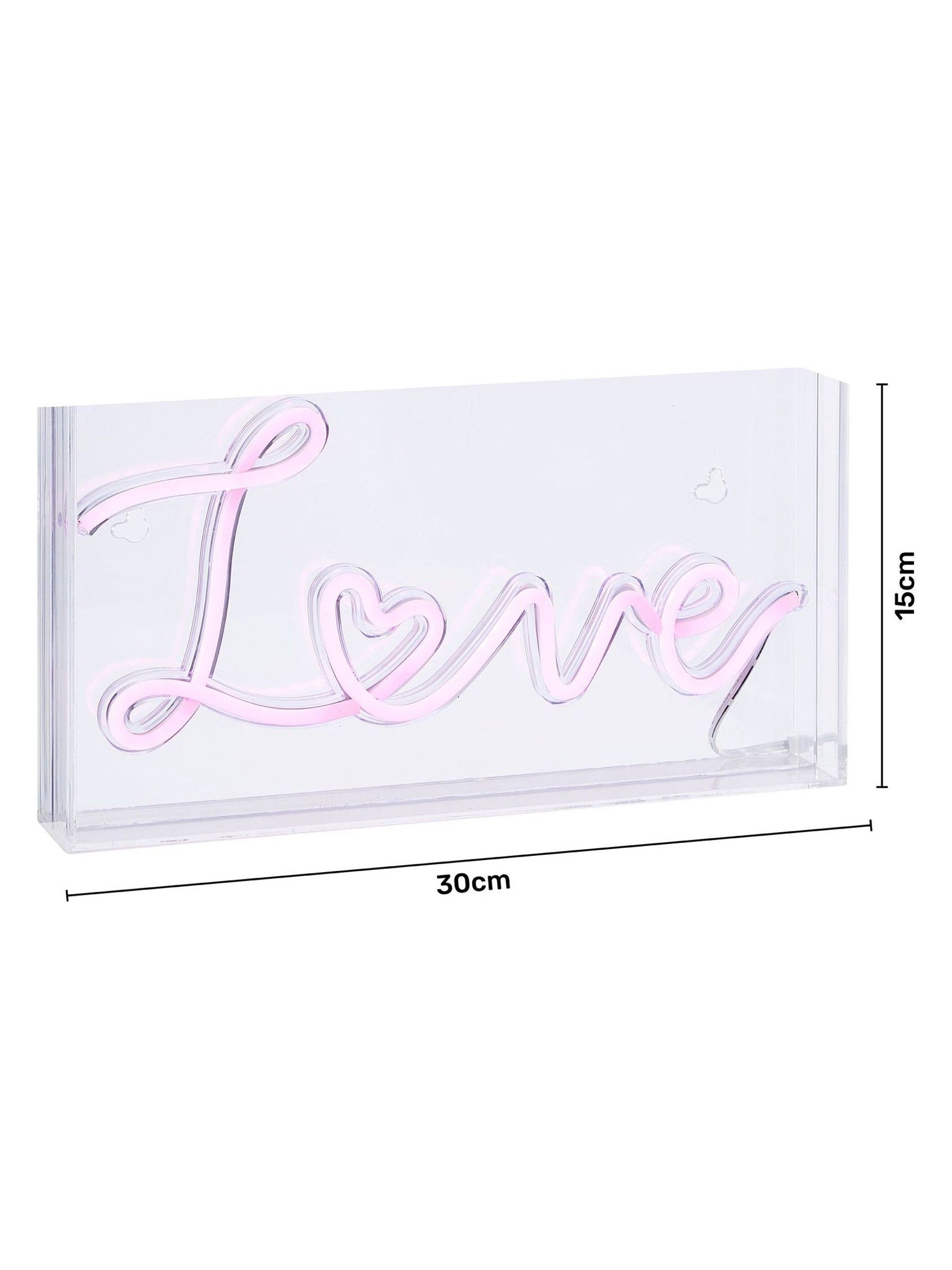 Buy glow Pink LED Love Light Box from the Next UK online shop