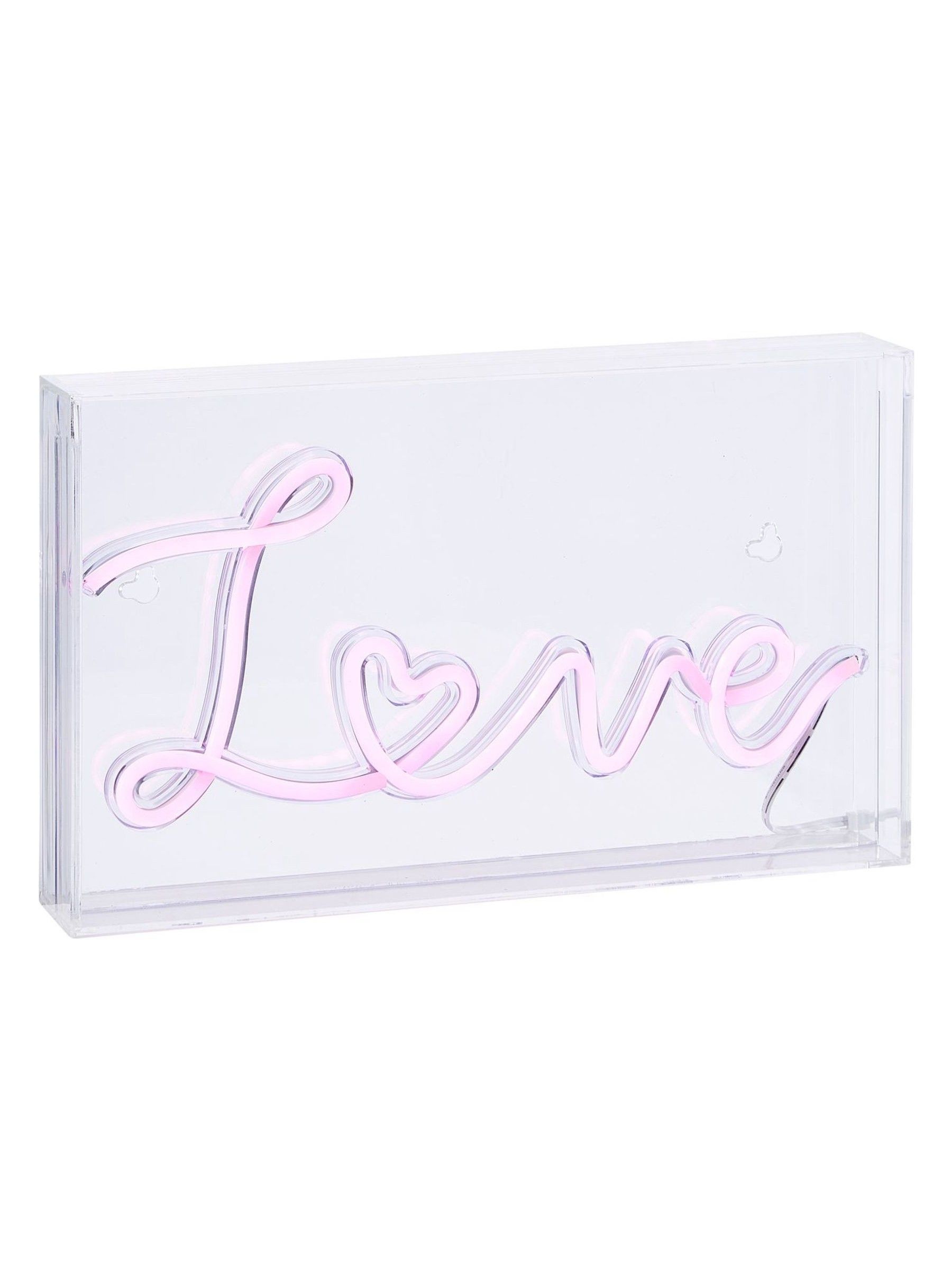 Buy glow Pink LED Love Light Box from the Next UK online shop