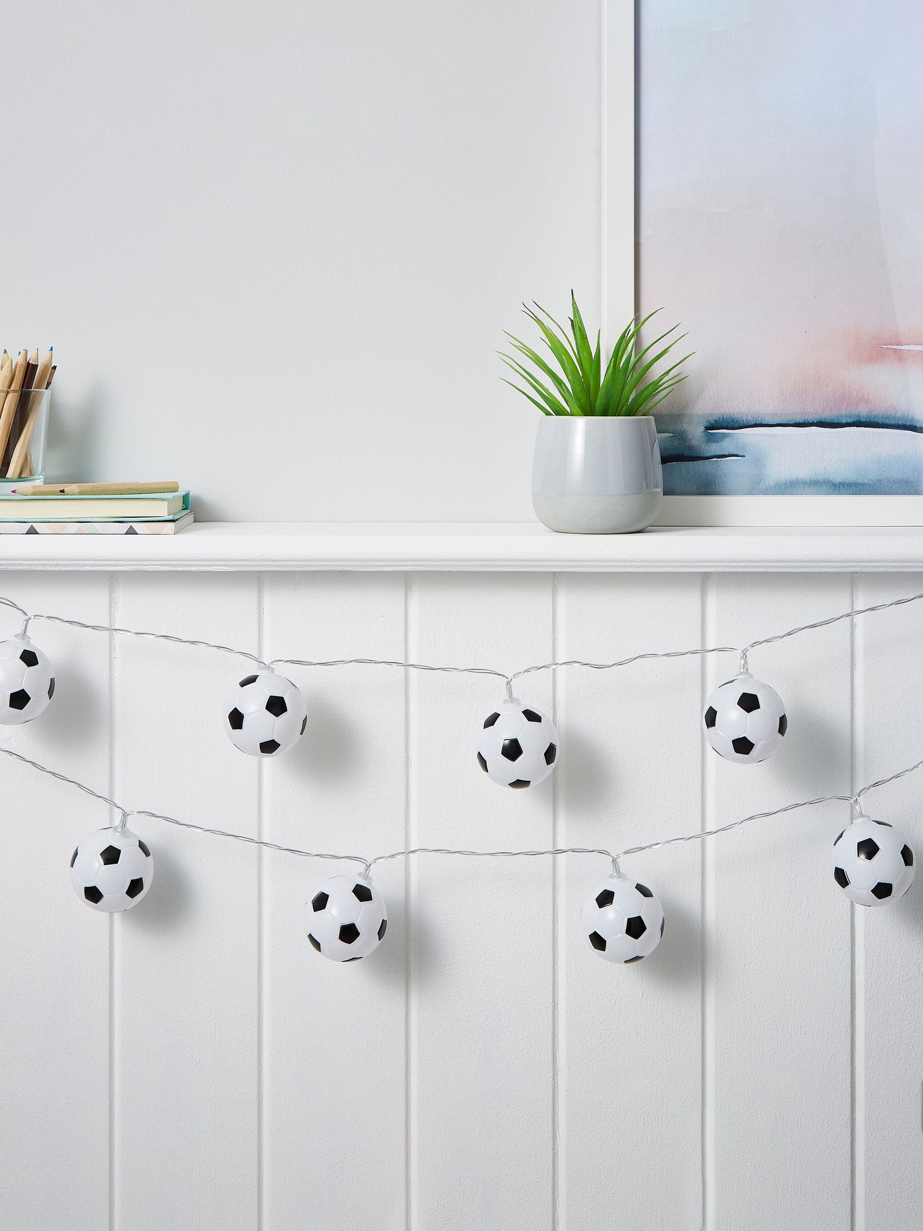 Buy glow White Football String Lights from the Next UK online shop