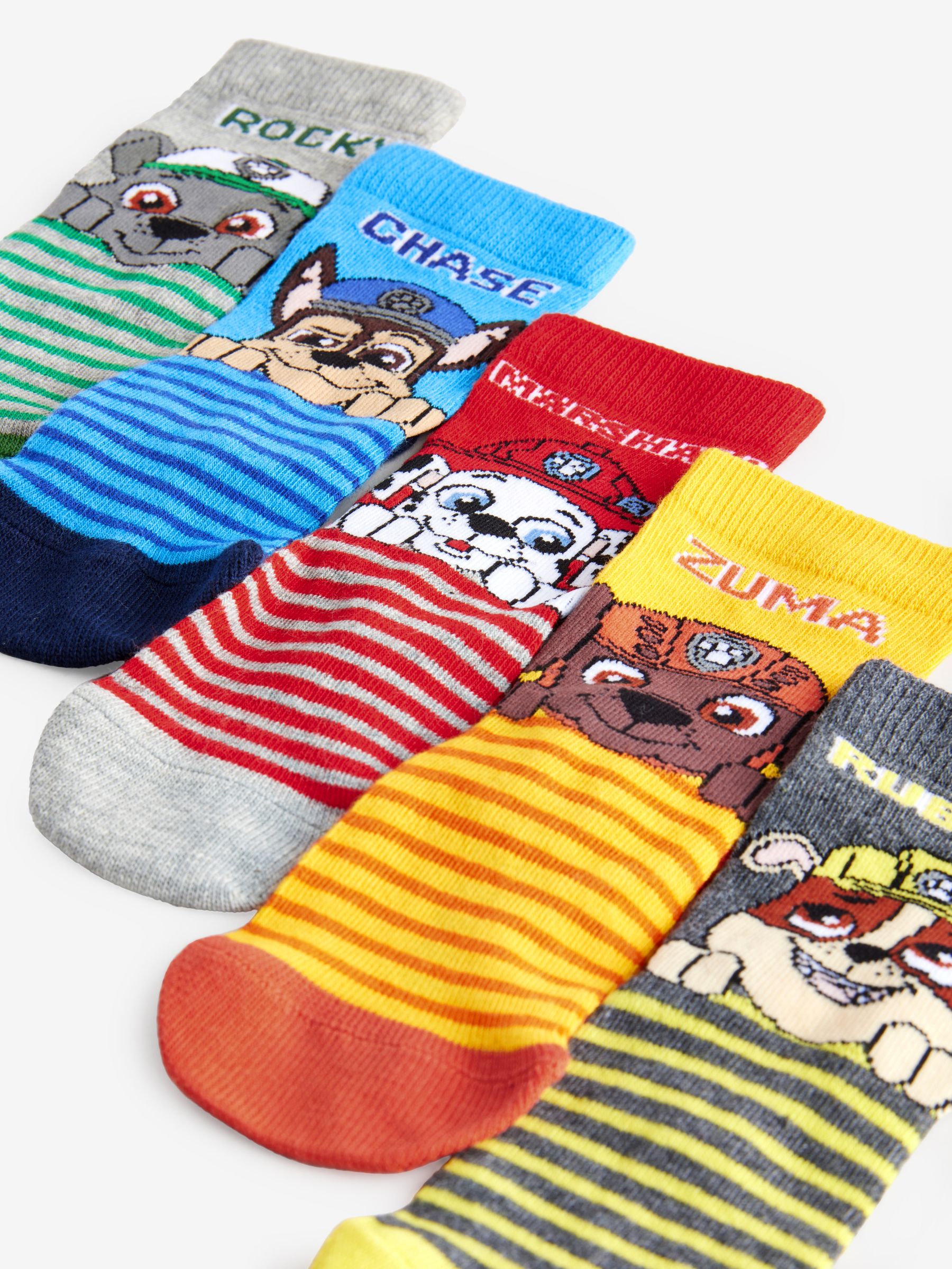Buy PAW Patrol Character Cotton Rich Socks 5 Pack from the Next UK ...