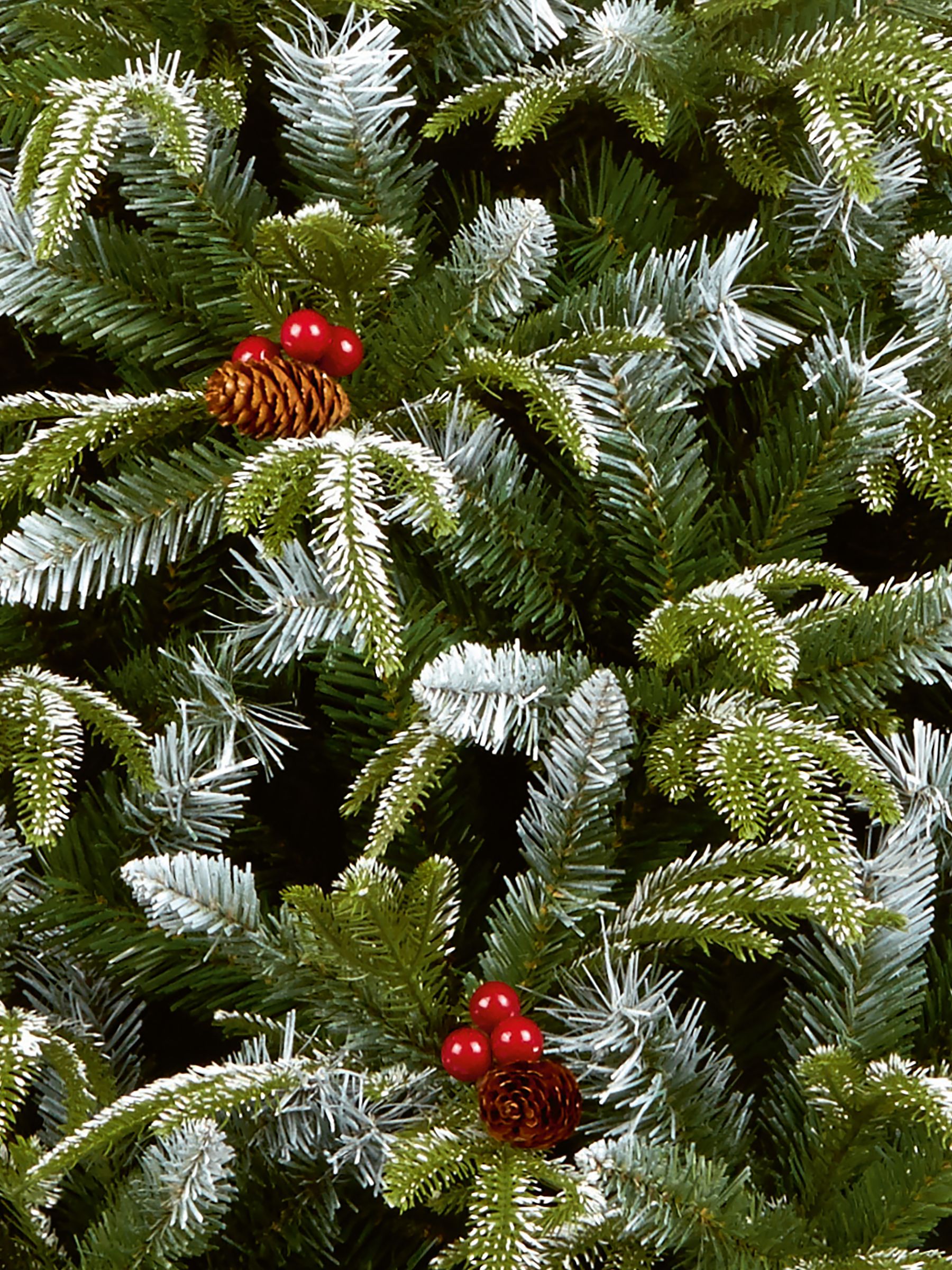 Buy Premier Decorations Ltd Green 7ft Snowy Spruce Berry and Cone ...