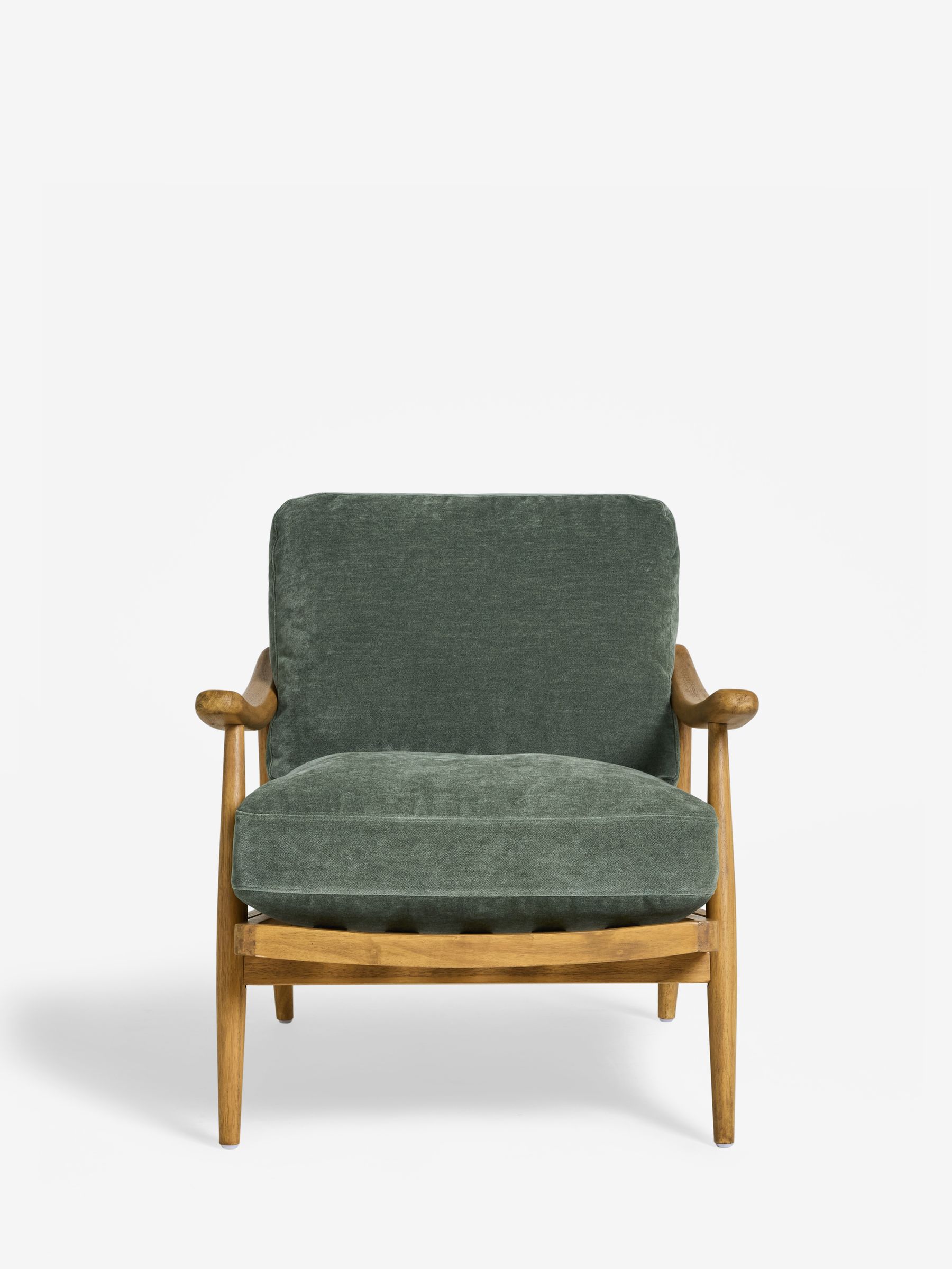 Buy Relaxed Chenille Forest Green Bronx Frame Hampton Wooden Accent ...