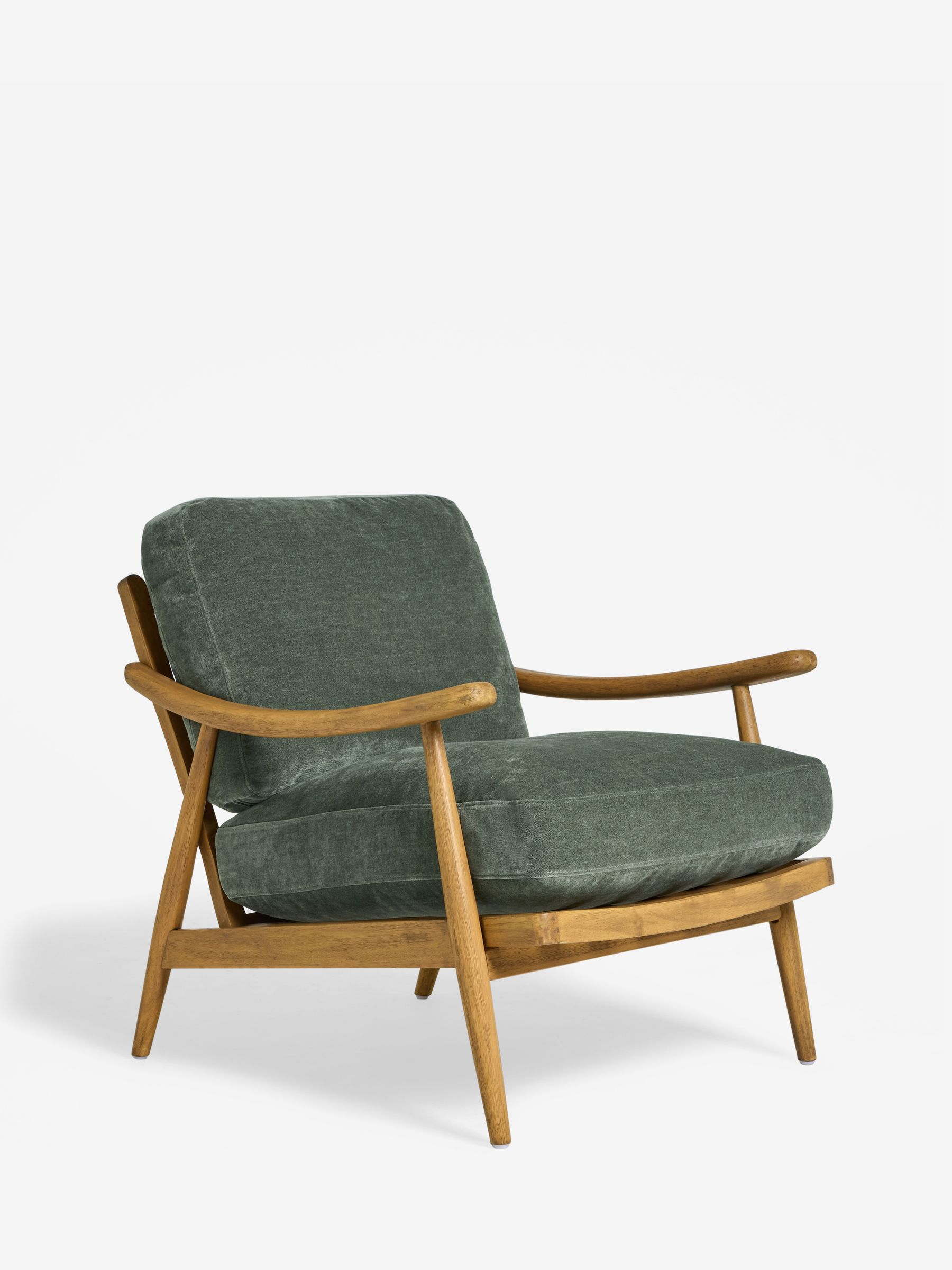 Buy Relaxed Chenille Forest Green Bronx Frame Hampton Wooden Accent ...