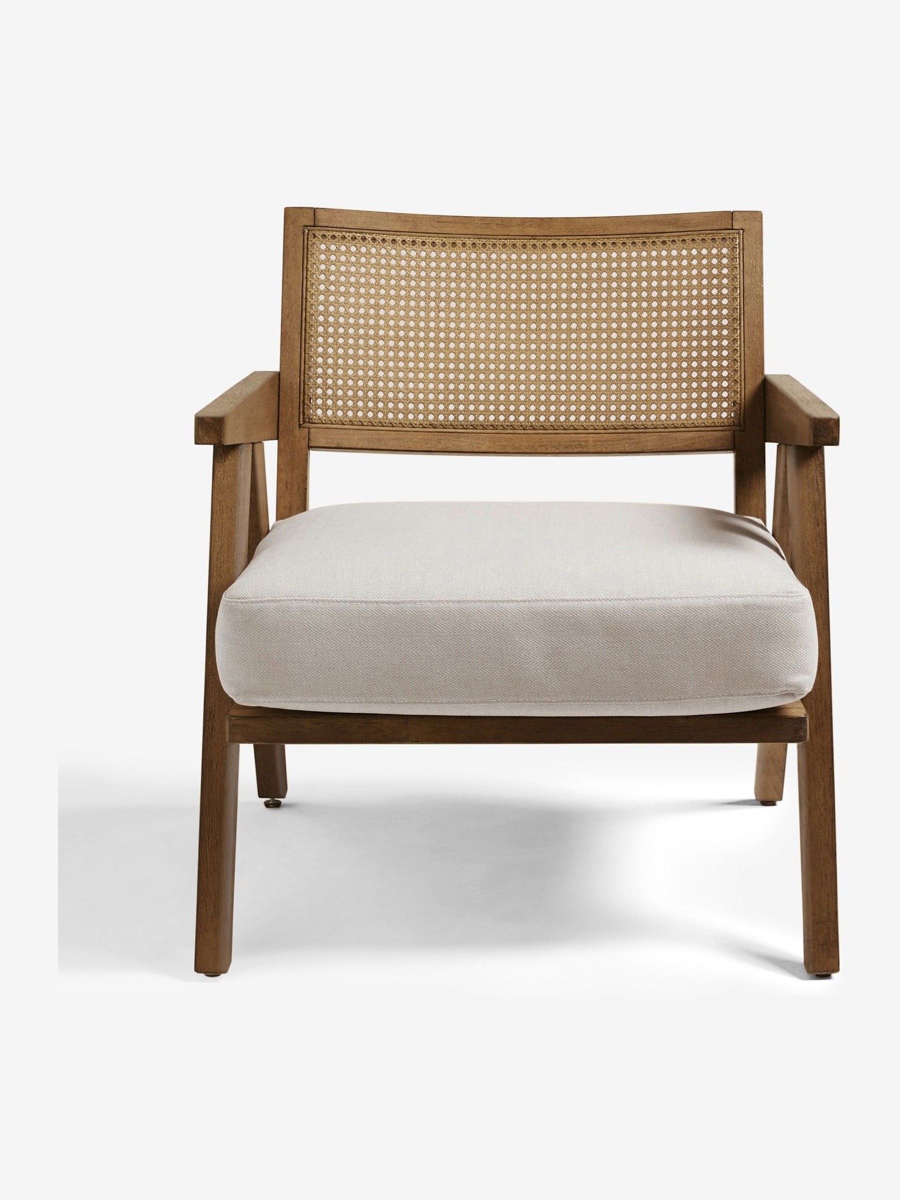 Buy Bronx Frame, Contemporary Tweed Linen Natural Abel Wooden Rattan ...