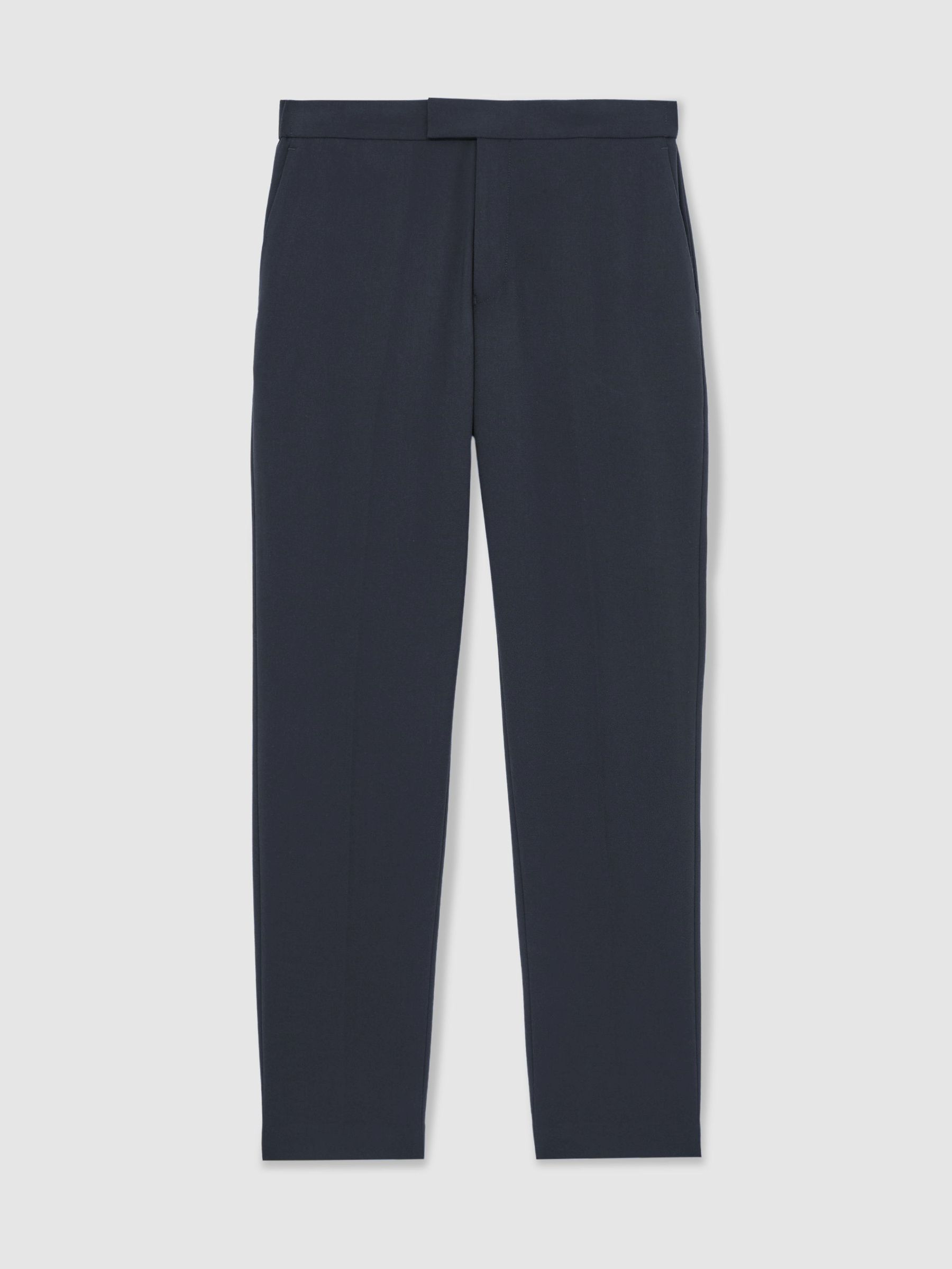Buy Reiss Airforce Blue Found Stretch Slim-Fit Drawstring Trousers from ...