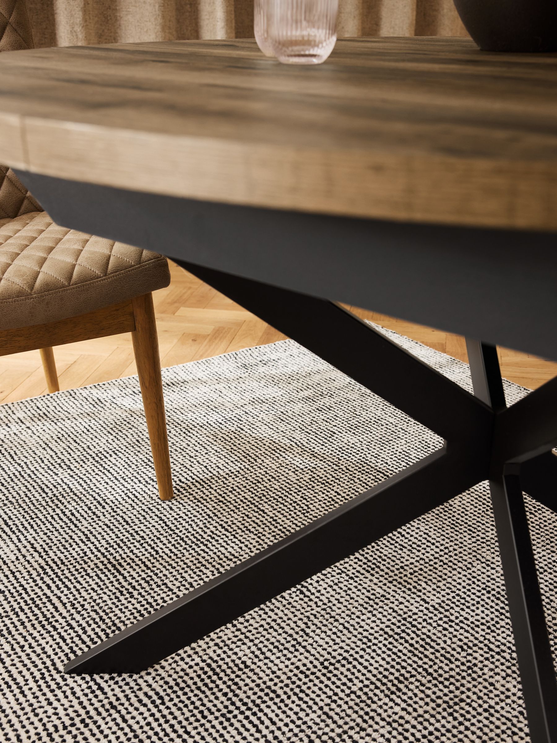 Buy Dark Bronx 4 to 6 Seater Extending Round Dining Table from the Next ...