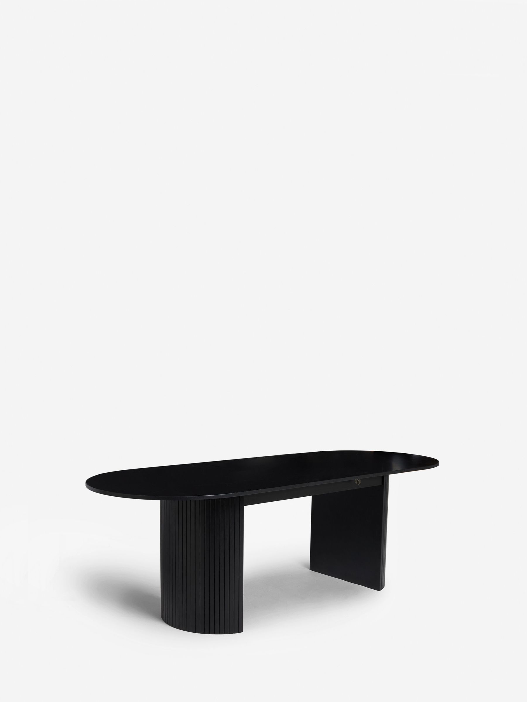 Buy Black Conway Veneer 6 to 10 Seater Extending Dining Table from the ...