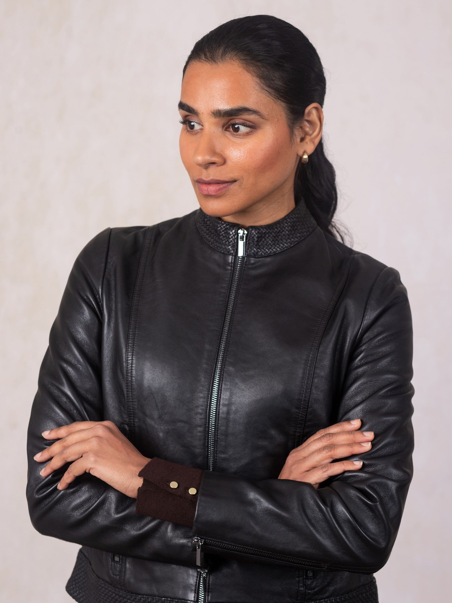 Buy Lakeland Leather Black Anthorn Leather Jacket from the Next UK ...