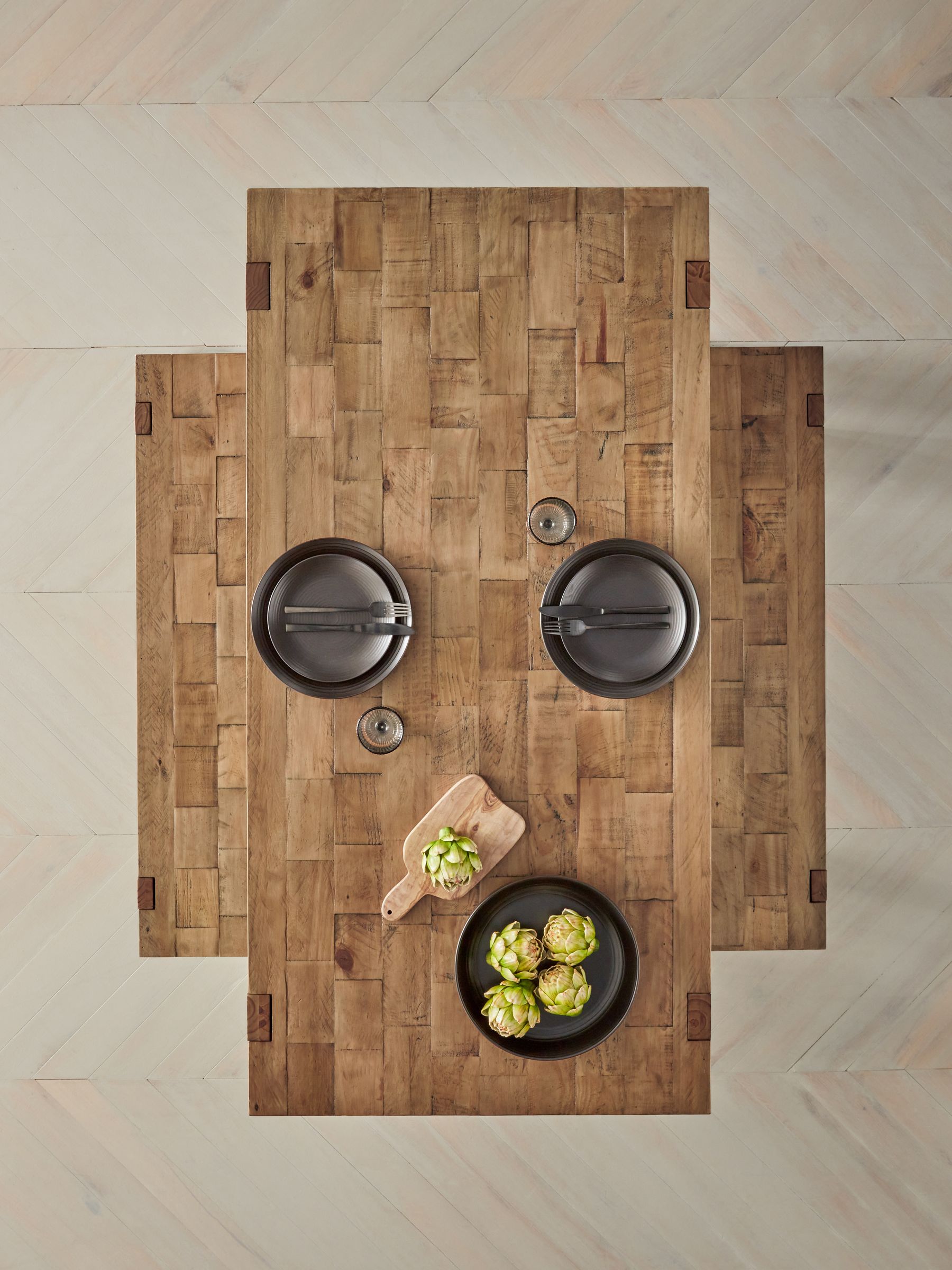 Buy Natural Jefferson Solid Wood Pine 4 Seater Dining Table and Bench ...