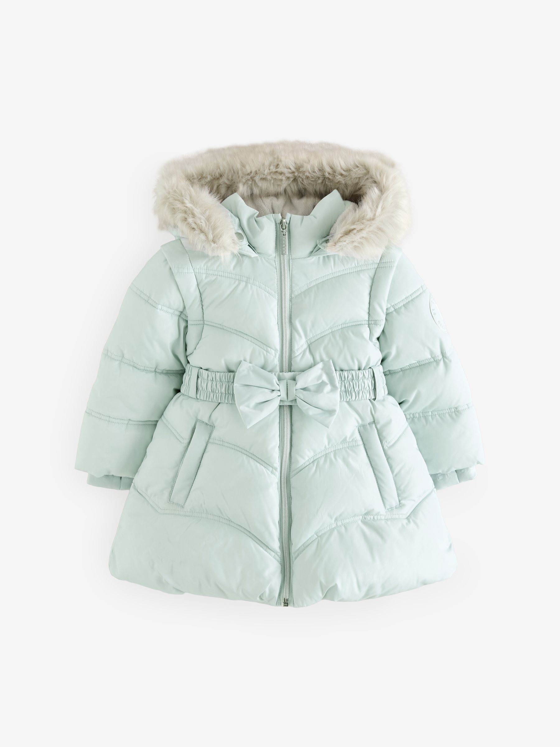 Buy Baker by Ted Baker Mint Green Shower Resistant Bow Belted Padded ...