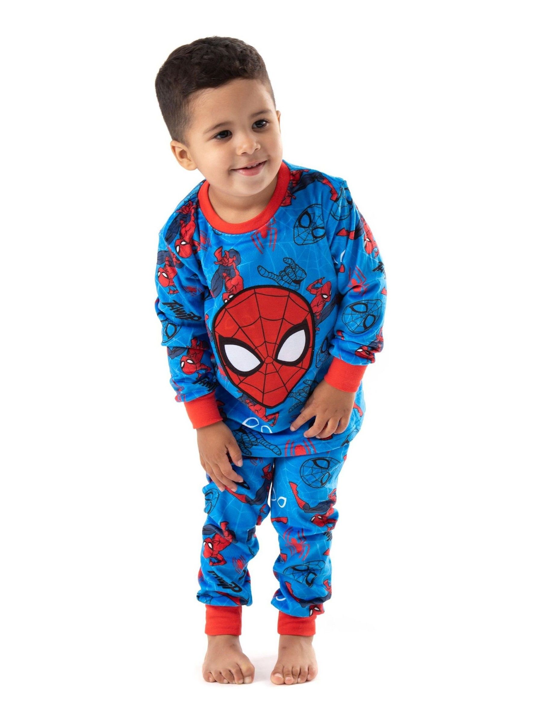 Buy Vanilla Underground Blue Spider-Man Long Leg Pyjamas from the Next ...