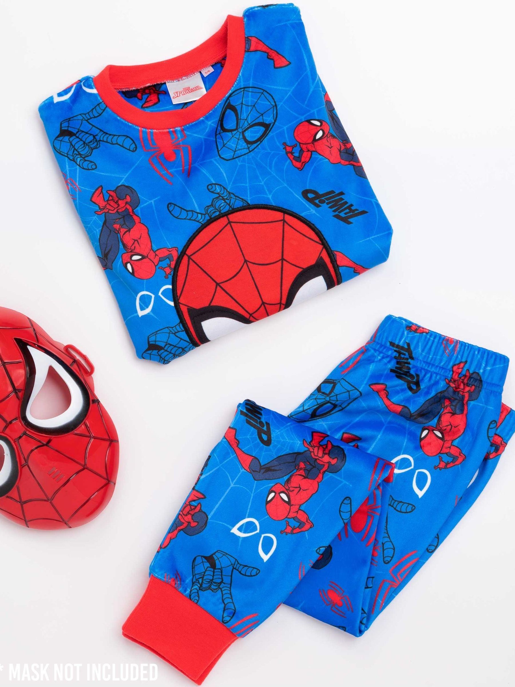Buy Vanilla Underground Blue Spider-Man Long Leg Pyjamas from the Next ...