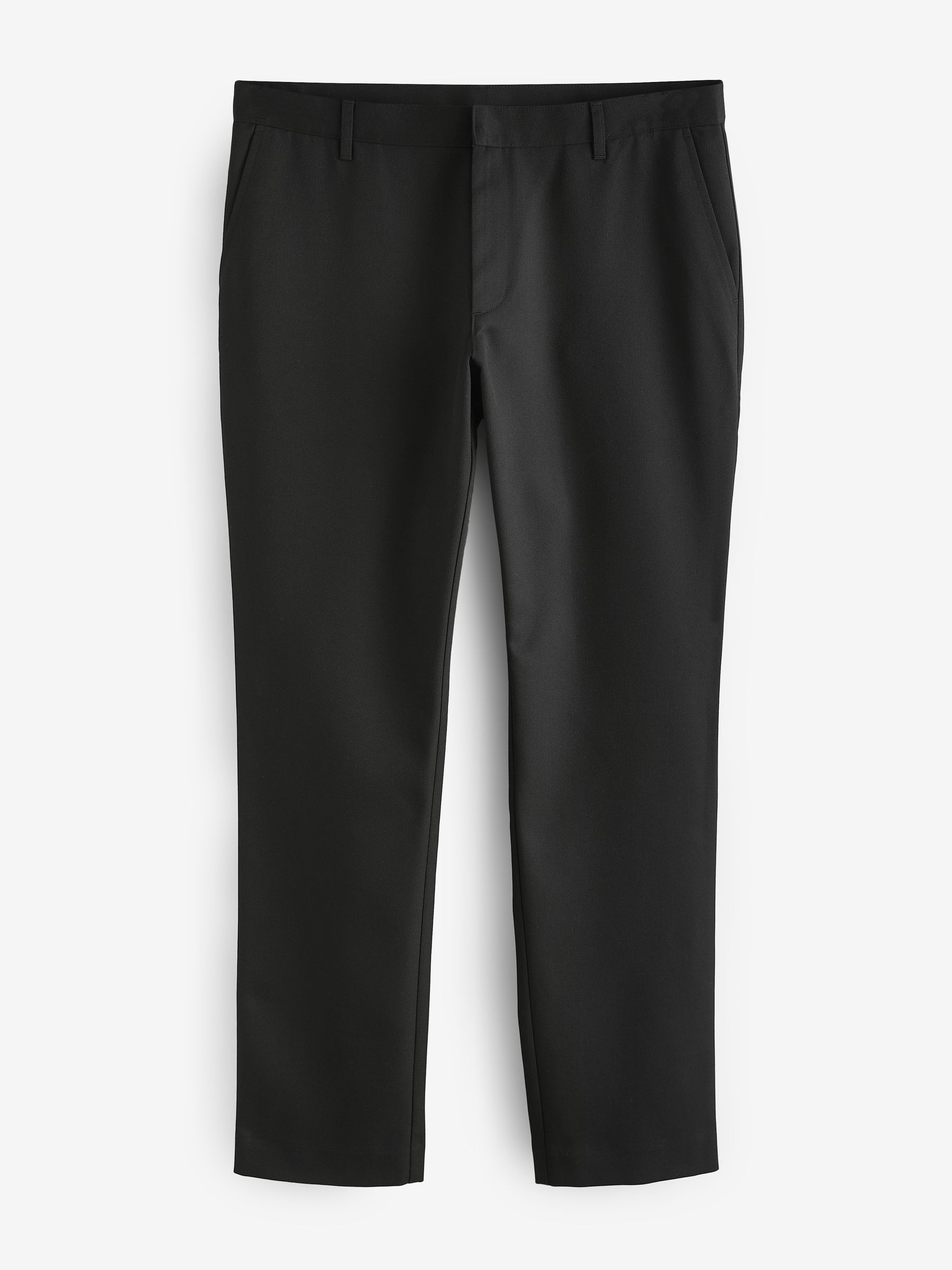 Buy Black Slim Fit Plain Front Smart Trousers from the Next UK online shop