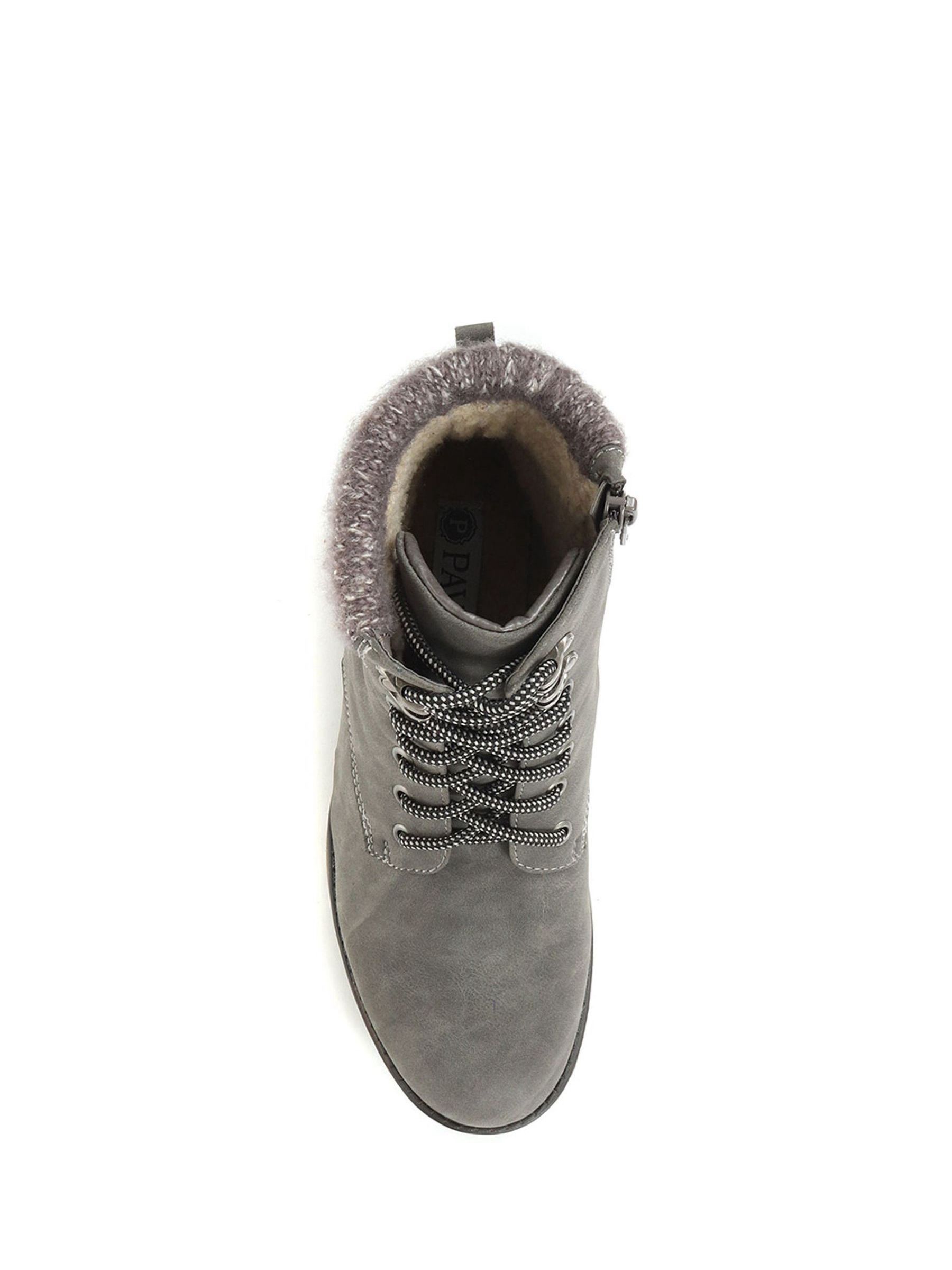 Buy Pavers Grey Pavers Lace-Up Ankle Black Boots from the Next UK ...