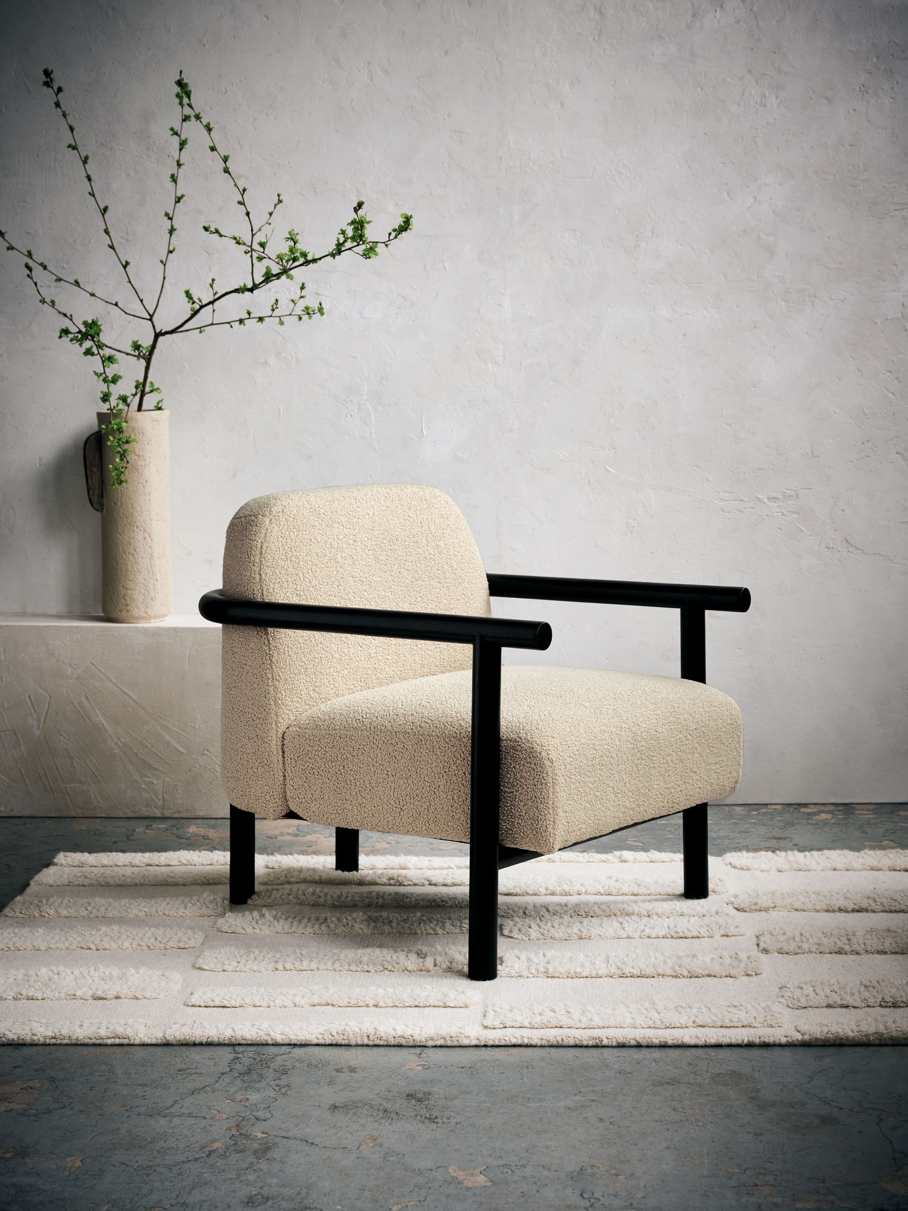 Buy French Connection Mink Kari Teddy Boucle Chair from the Next UK ...