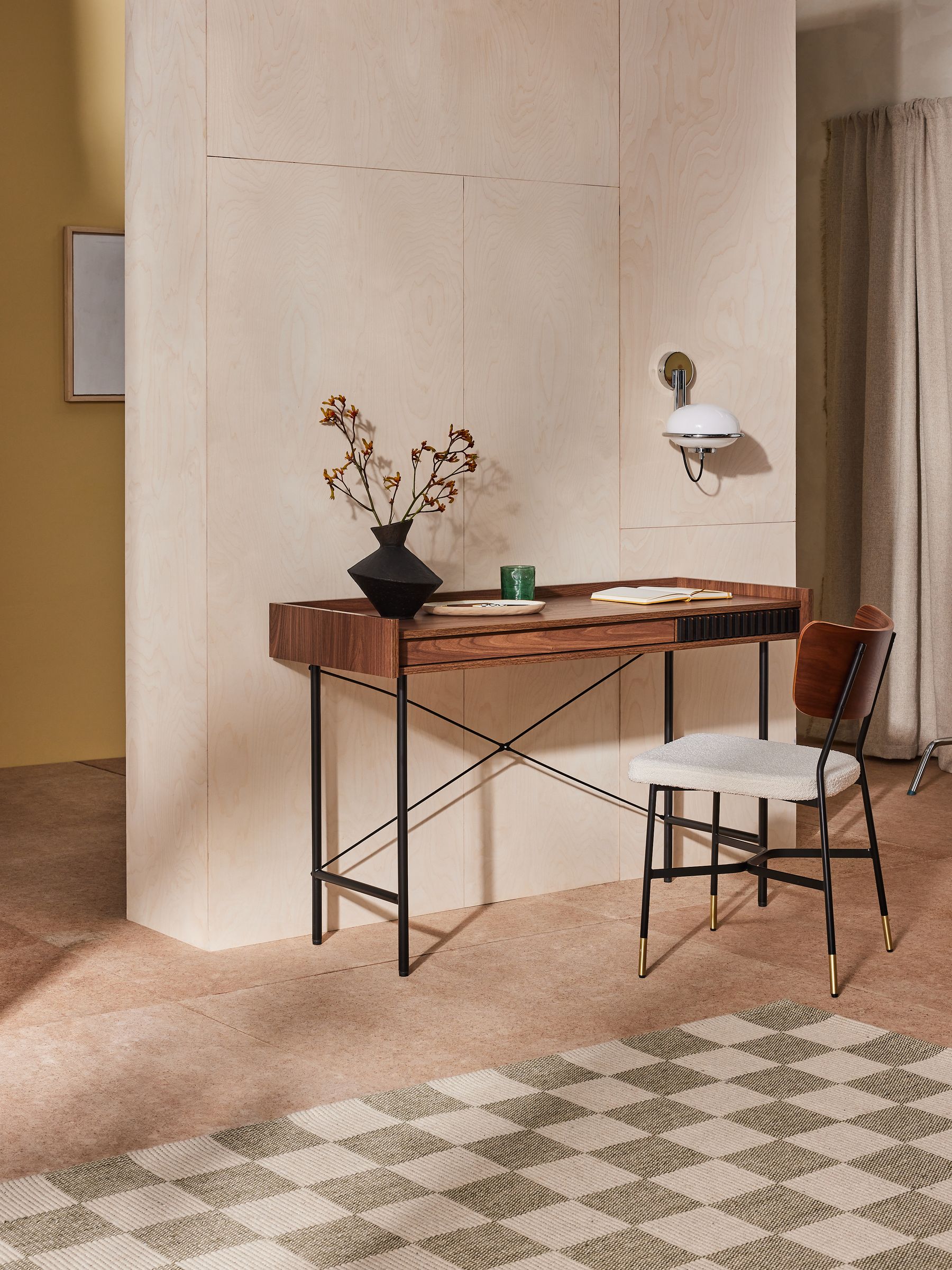 Buy MADE.COM Dark Walnut Effect Blaze Desk from the Next UK online shop