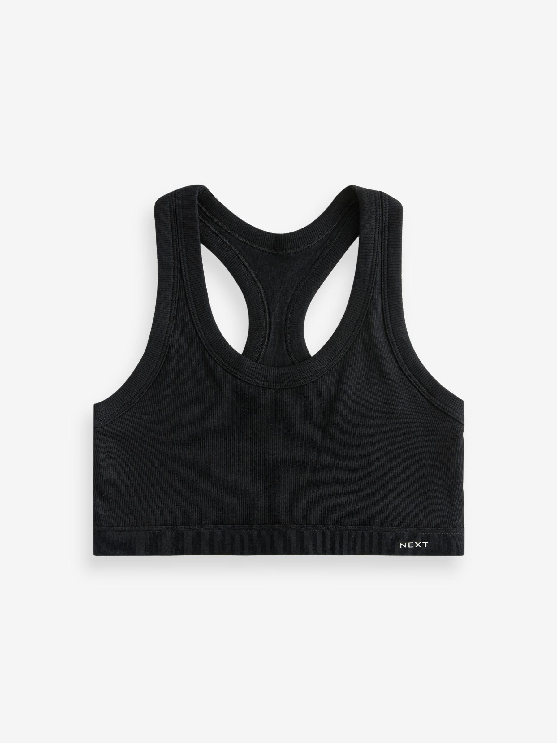 Buy Black/Rose Pink/White Ribbed Cotton Ultimate Comfort Crop Tops 3 ...