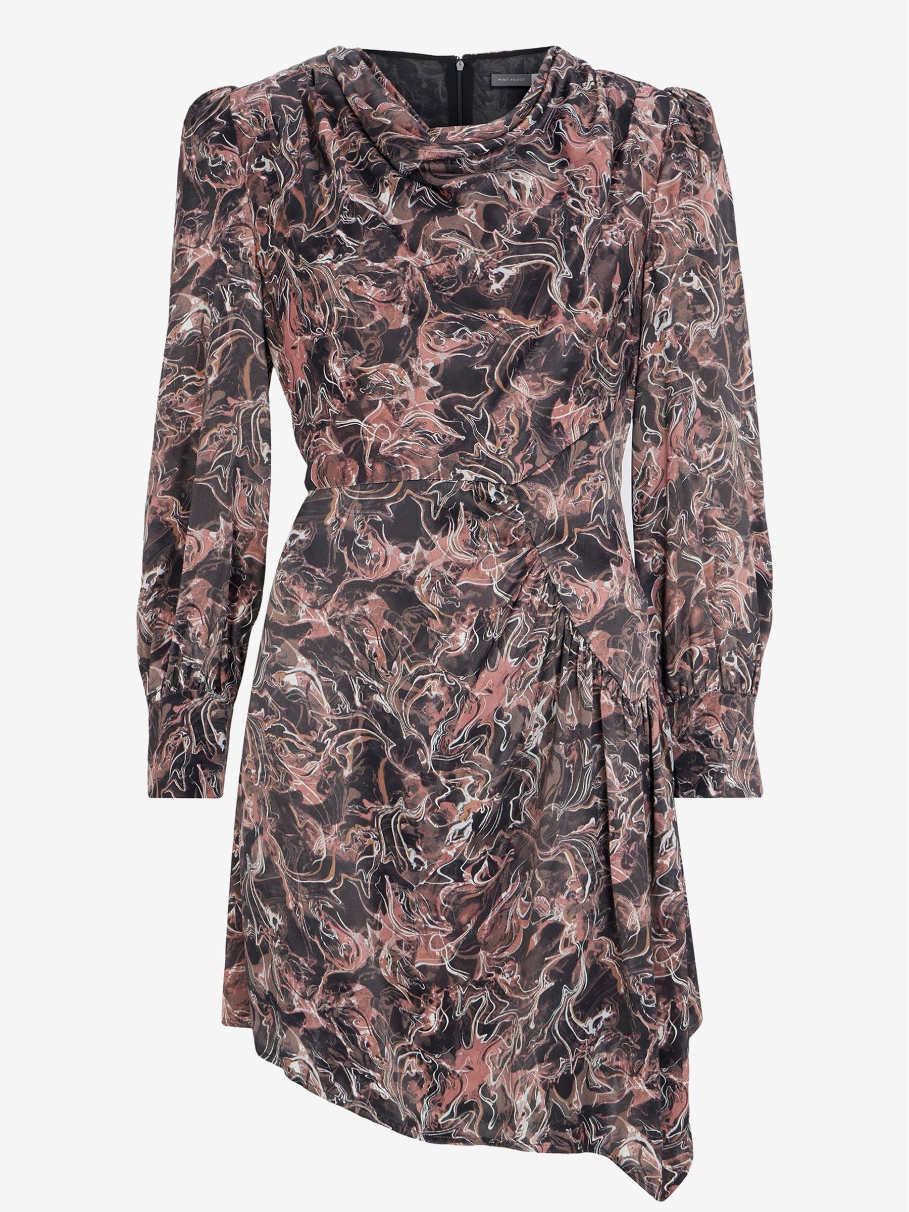 Buy Mint Velvet Black Marble Print Mini Dress from Next Buy Mint Velvet Black Marble Print Mini Dress from Next