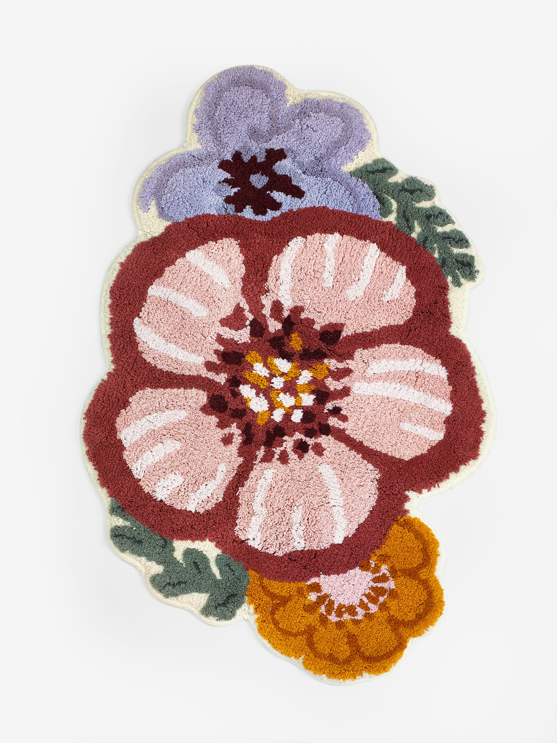 Buy Pink 100% Cotton Floral Shaped Bath Mat from the Next UK online shop