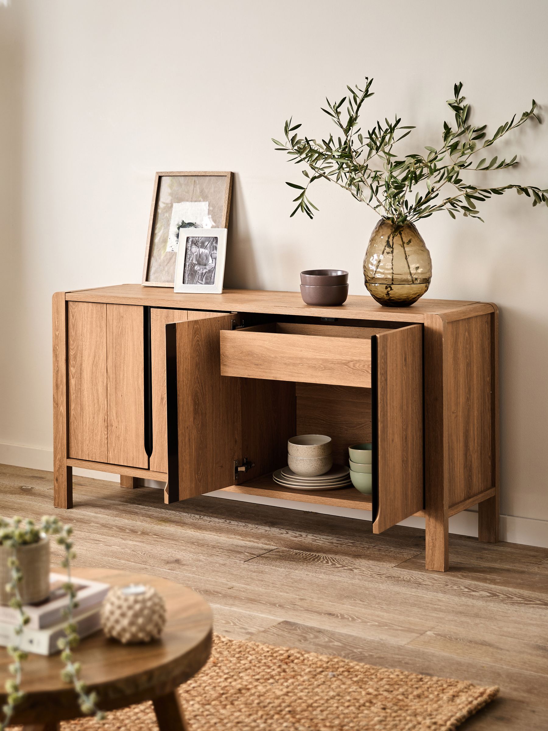 Buy Natural Dexter Oak Effect Large Sideboard from the Next UK online shop