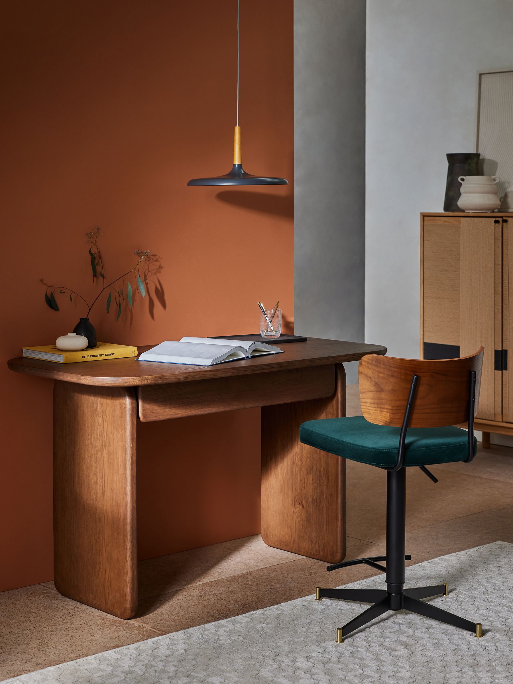 Buy MADE.COM Dark Stain Oak Nyla Desk from the Next UK online shop