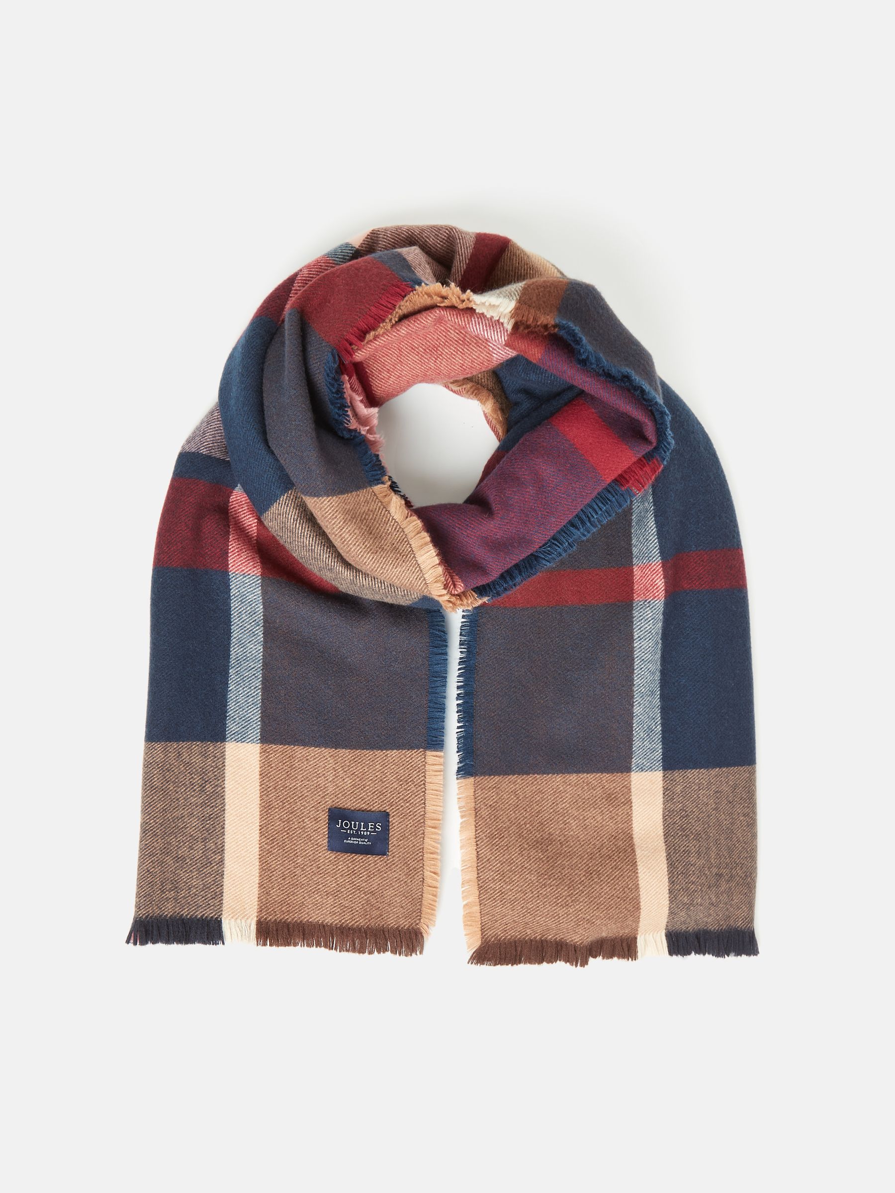 Buy Joules Bracewell Checked Blanket Scarf from the Next UK online shop