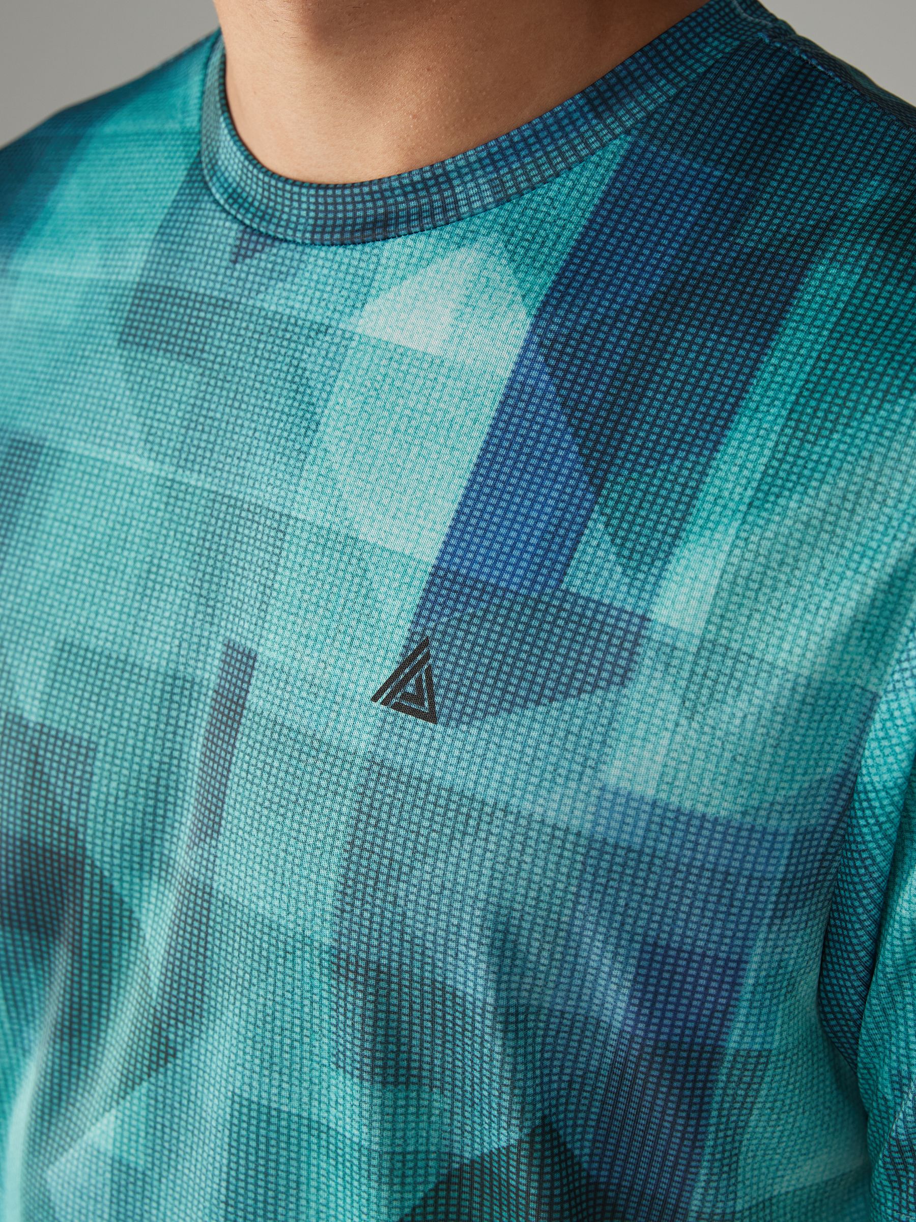 Buy Aqua Blue Active Gym Printed Training T-Shirt from the Next UK ...