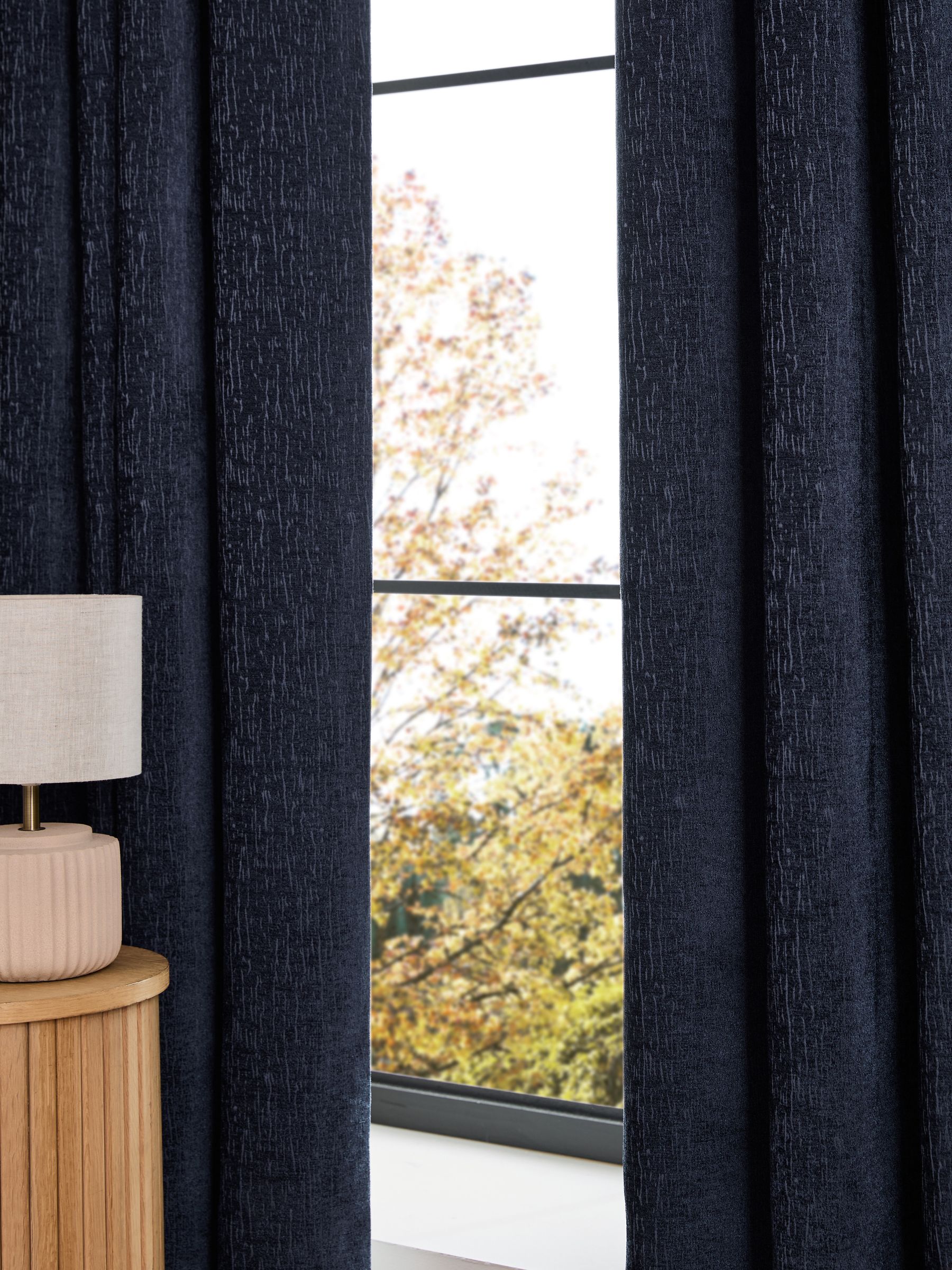 Buy Blue Dark Navy Heavyweight Chenille Blackout/Thermal Eyelet ...