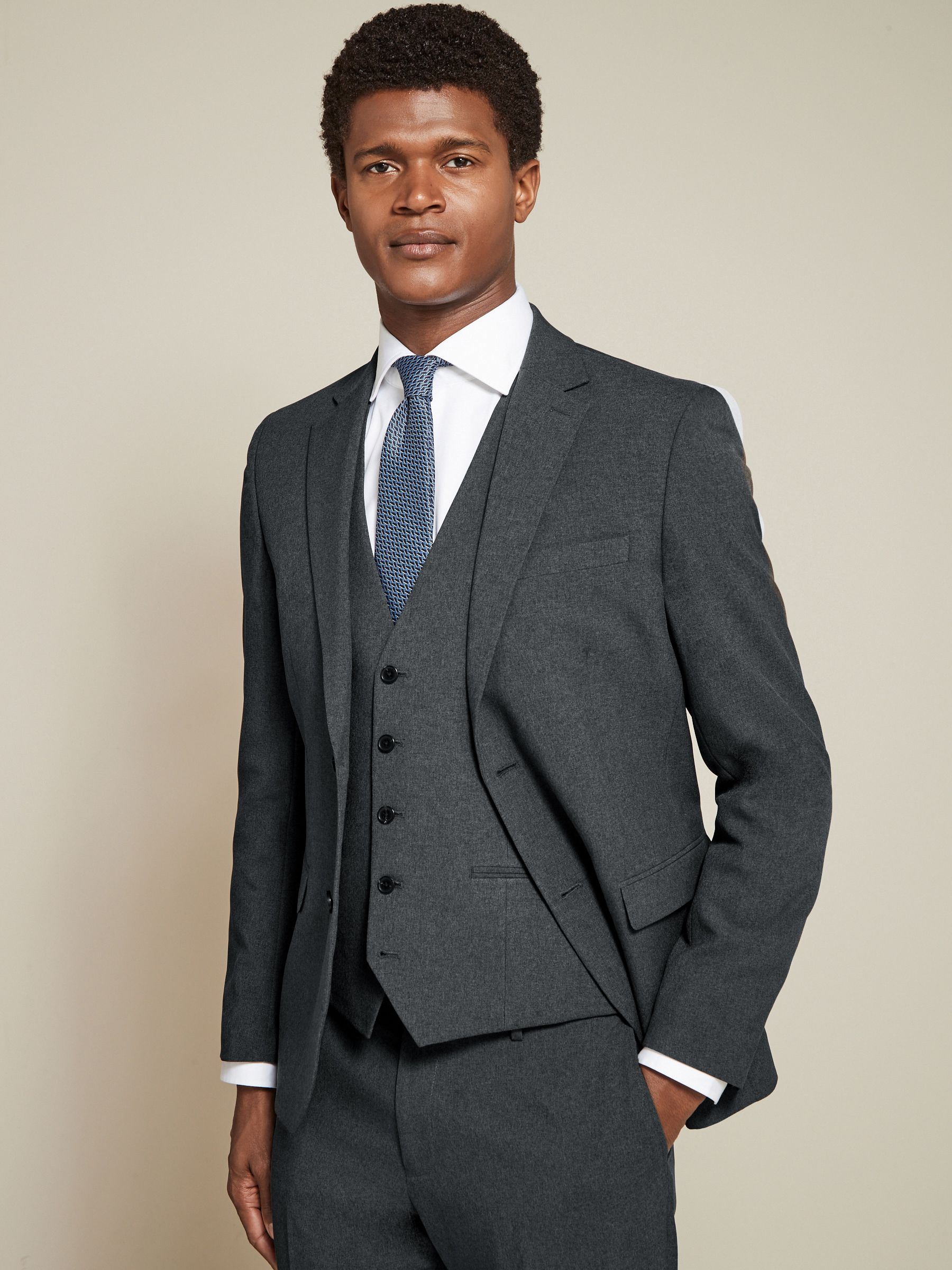 Buy Charcoal Grey Slim Fit Essential Suit Jacket from the Next UK ...