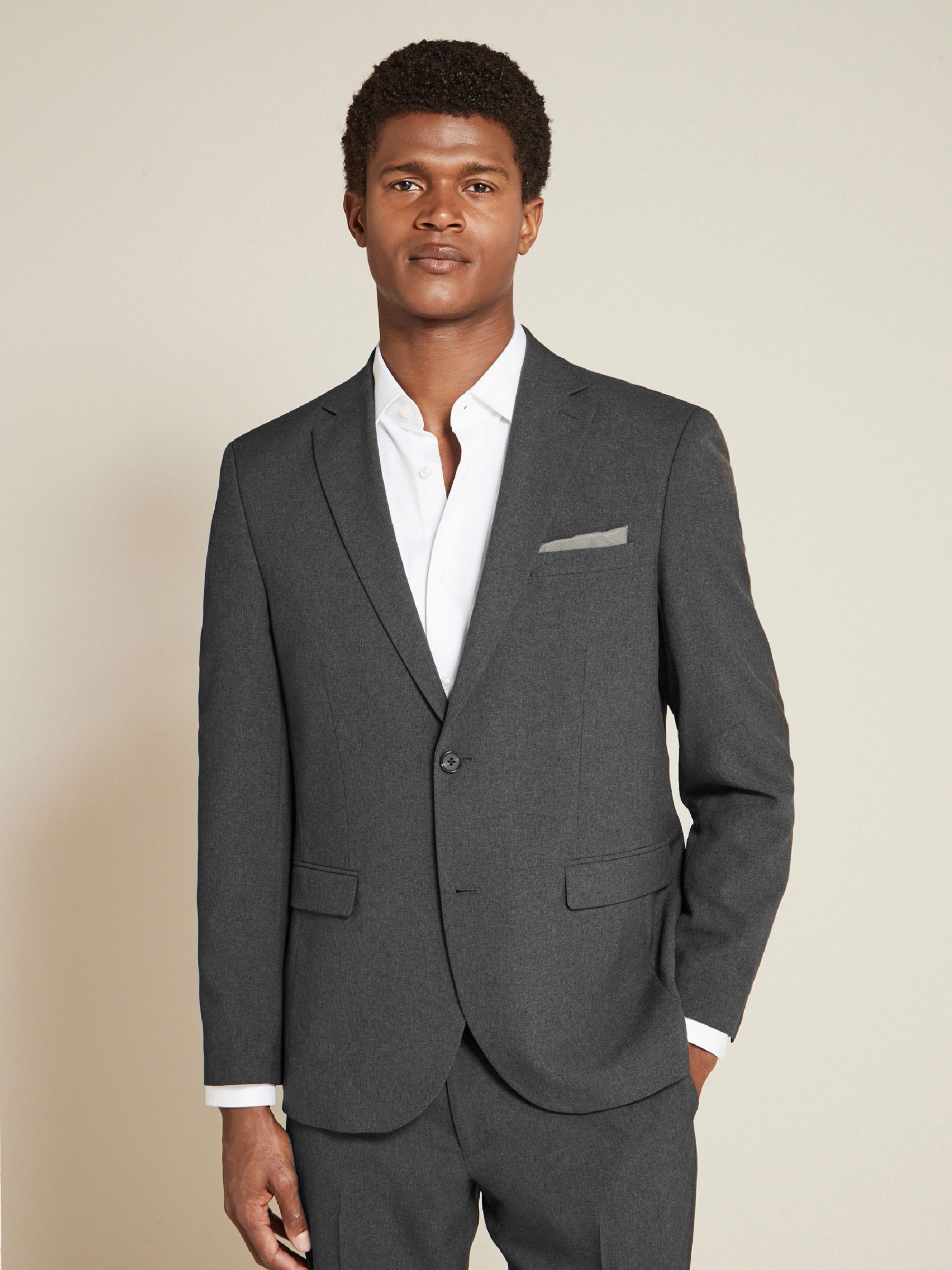 Buy Charcoal Grey Regular Fit Essential Suit Jacket from the Next UK ...