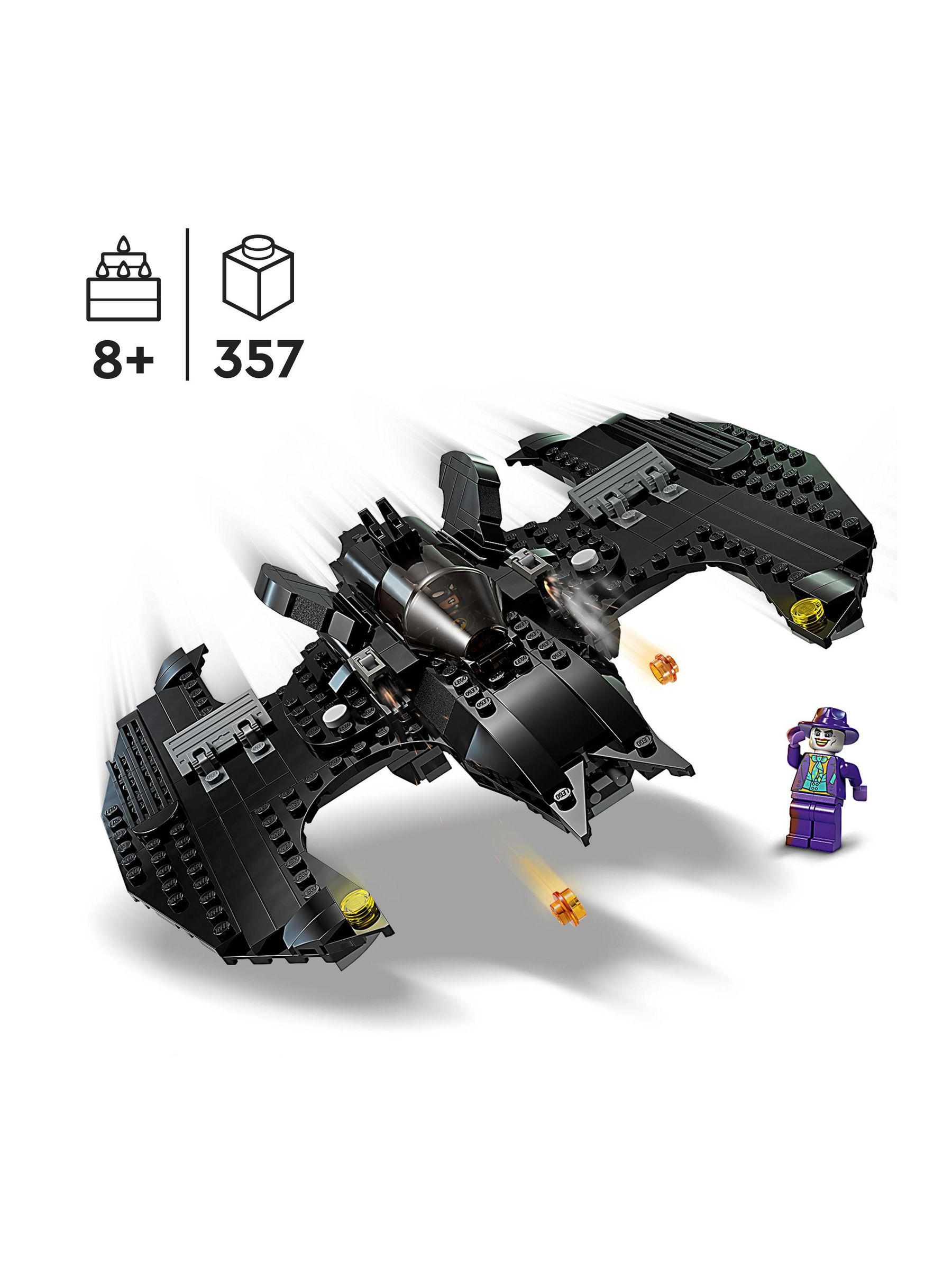 Buy LEGO DC Batwing Batman vs The Joker Plane Toy Set 76265 from the ...
