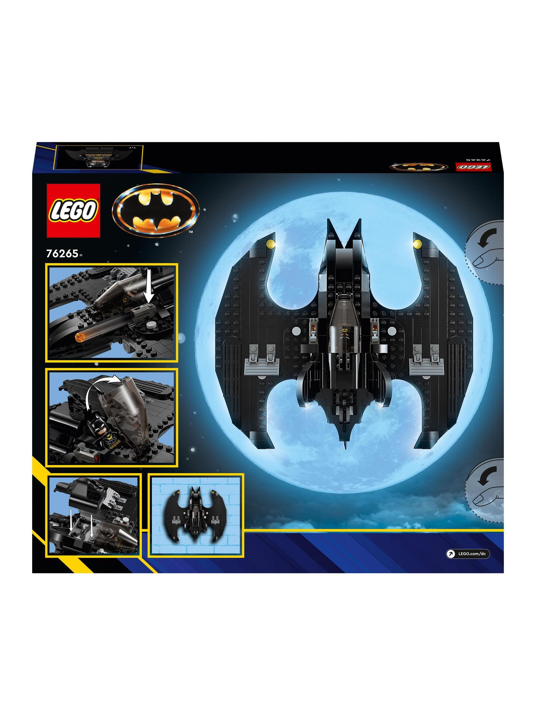 Buy LEGO DC Batwing Batman vs The Joker Plane Toy Set 76265 from the ...