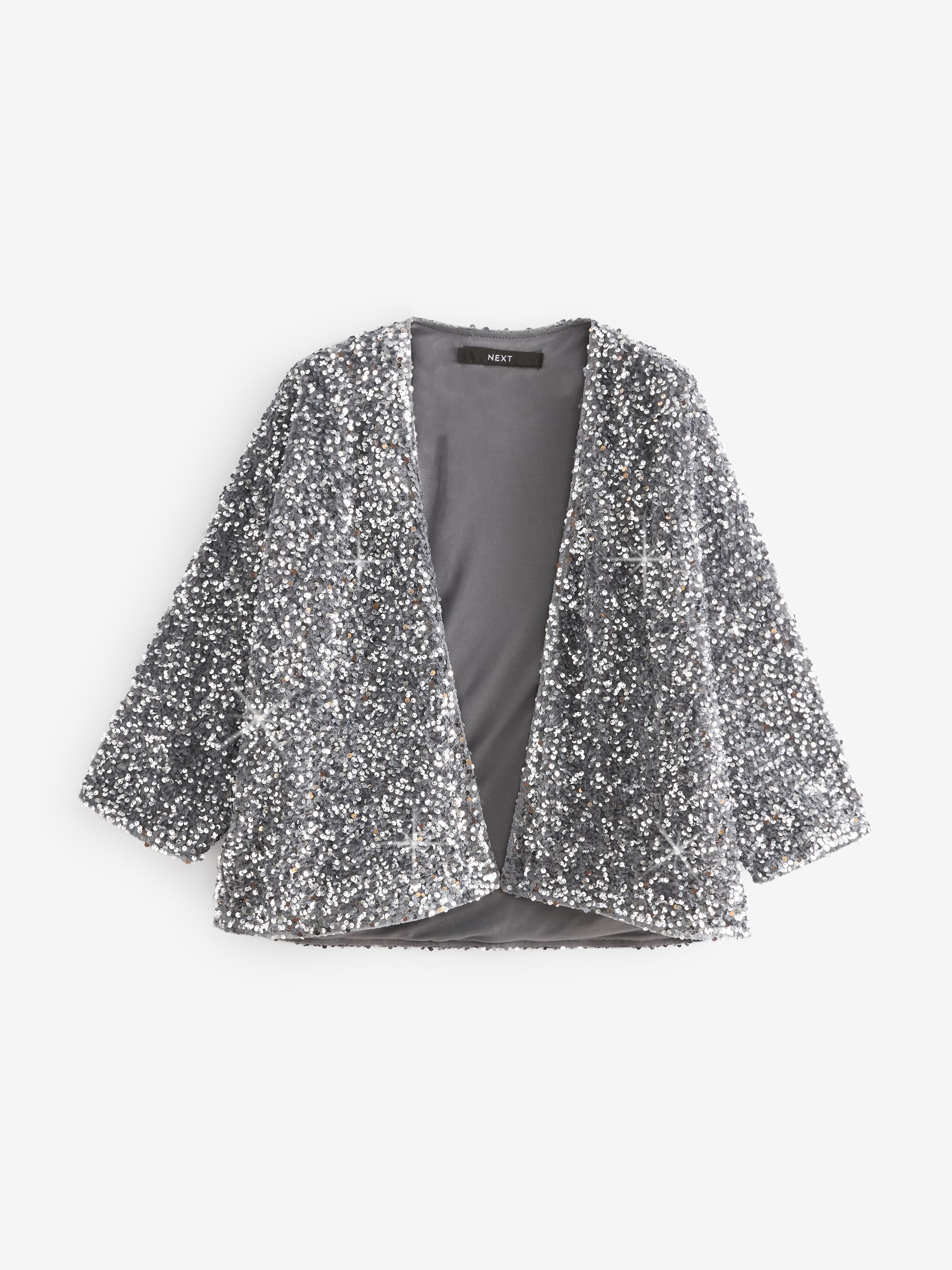 Buy Silver Sequin Jacket from the Next UK online shop