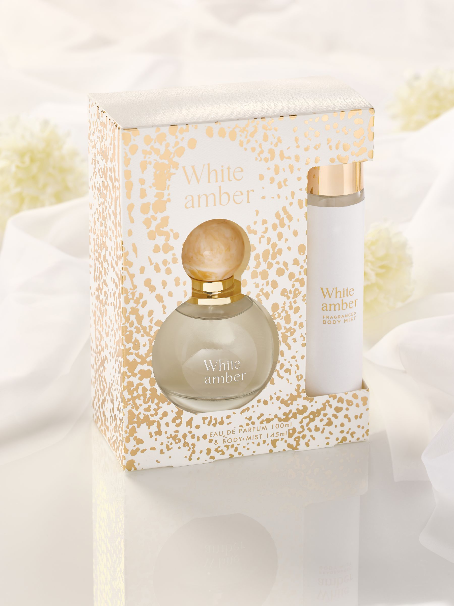 Buy White Amber 100ml Perfume and 145ml Body Mist Gift Set from the ...
