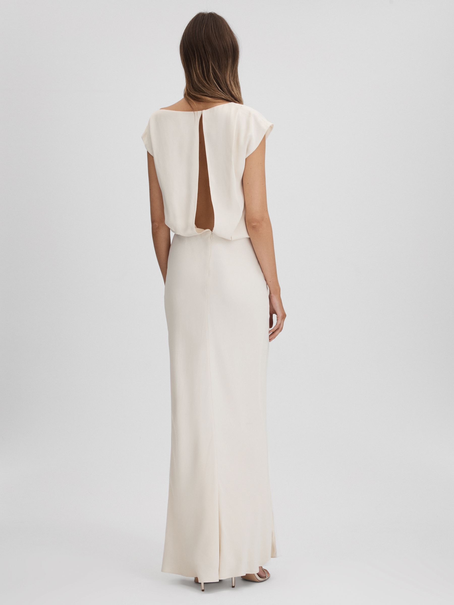 Buy Reiss Ivory Rupa Draped Maxi Dress from the Next UK online shop