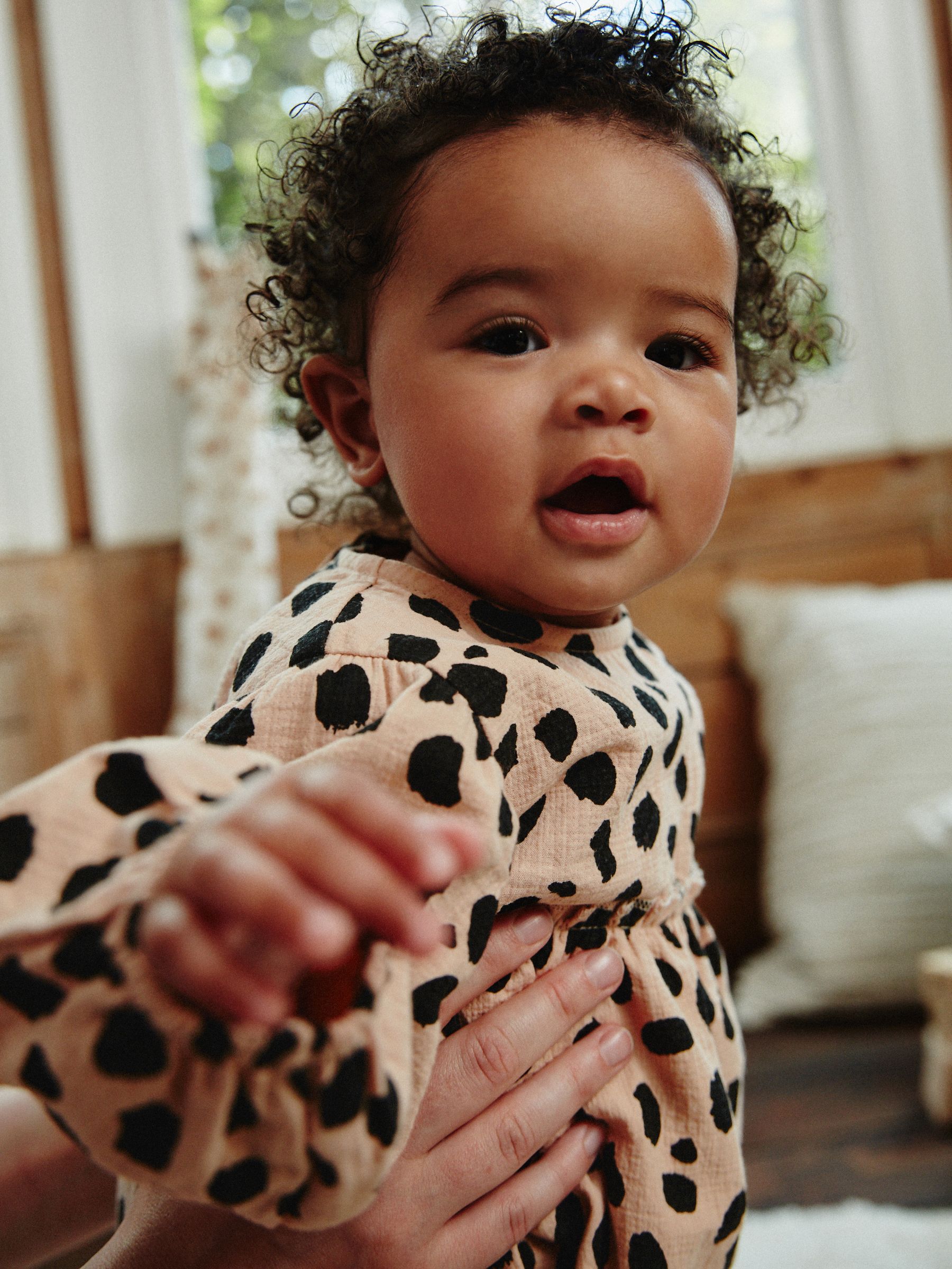Buy Tan Brown Leopard Print Baby Bloomer Romper with Tights Set (0mths ...