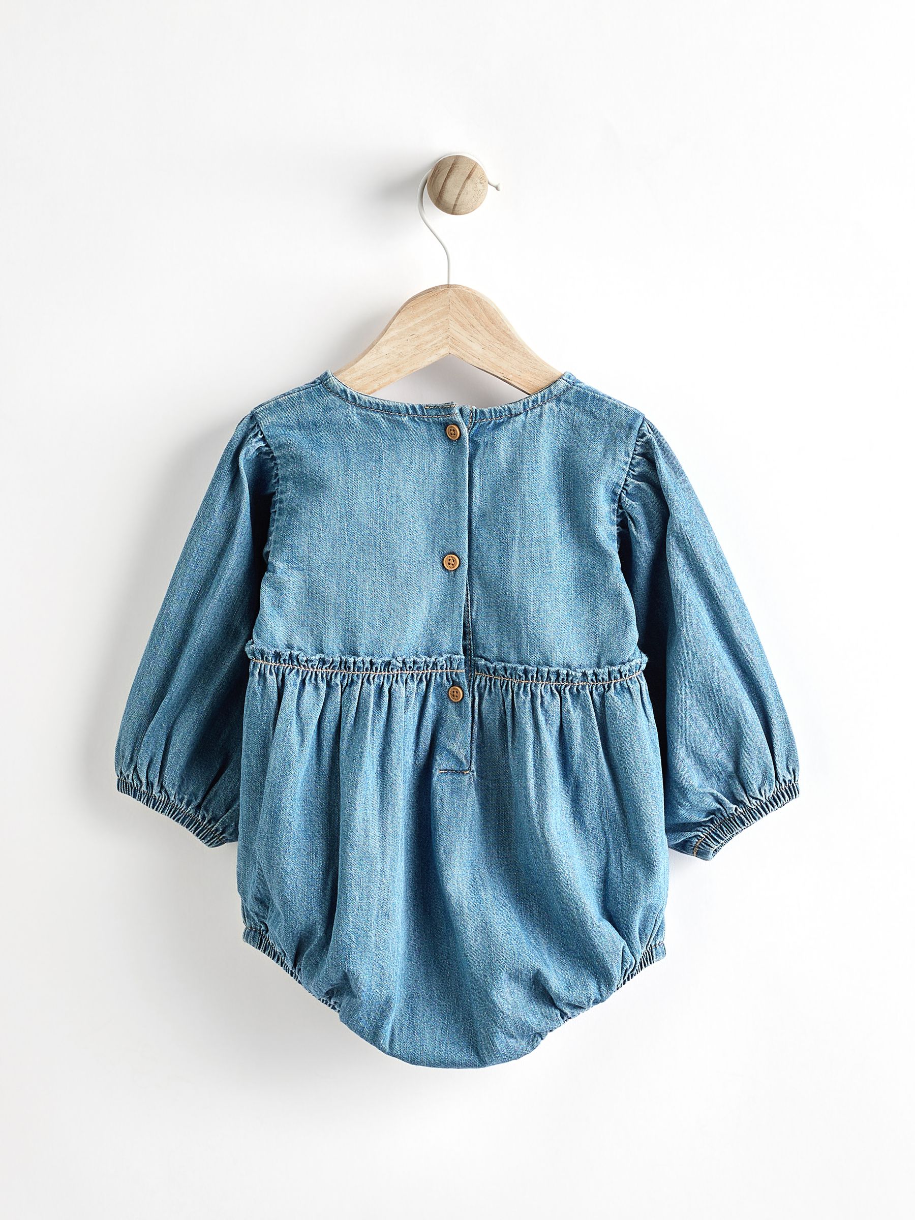 Buy Denim Baby Bloomer Romper with Tights Set (0mths-3yrs) from the ...