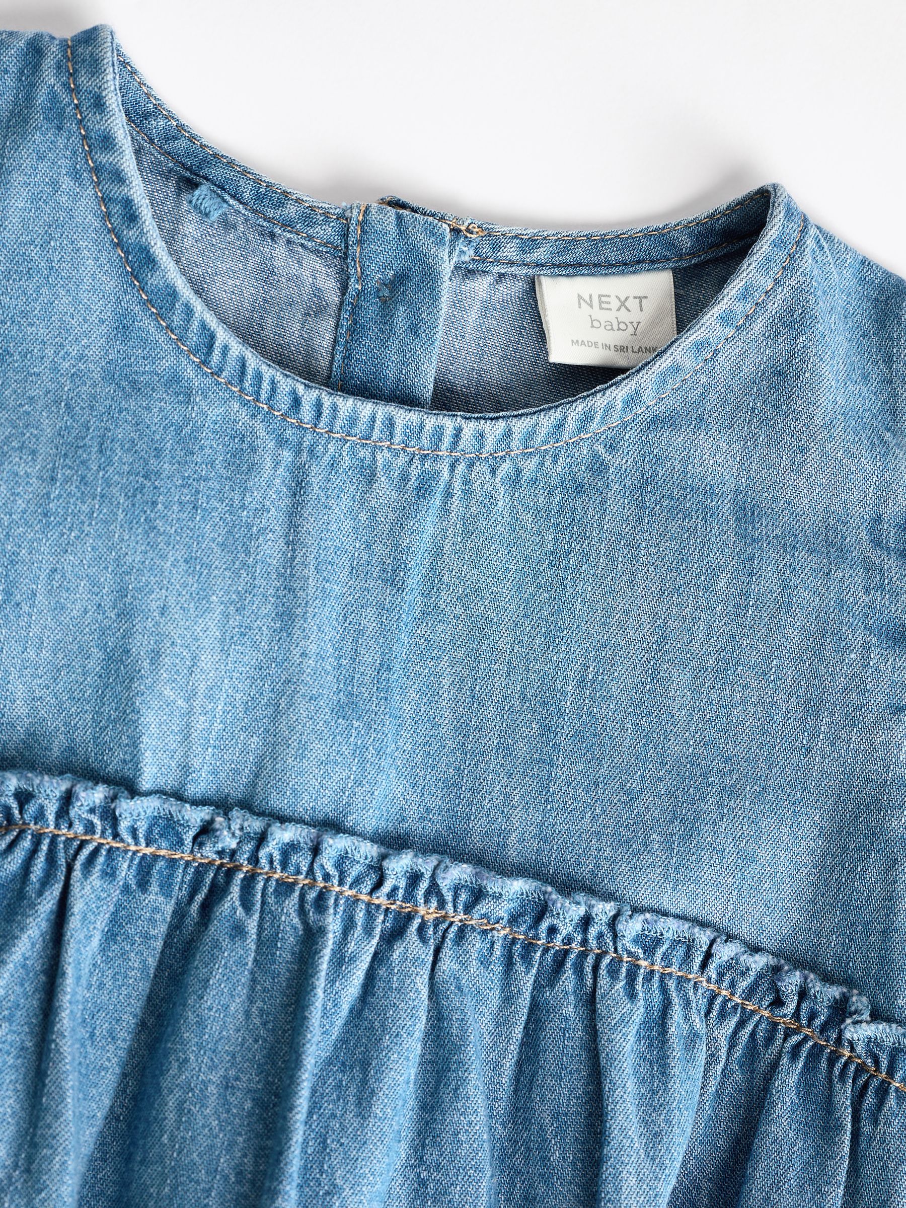 Buy Denim Baby Bloomer Romper with Tights Set (0mths-3yrs) from the ...