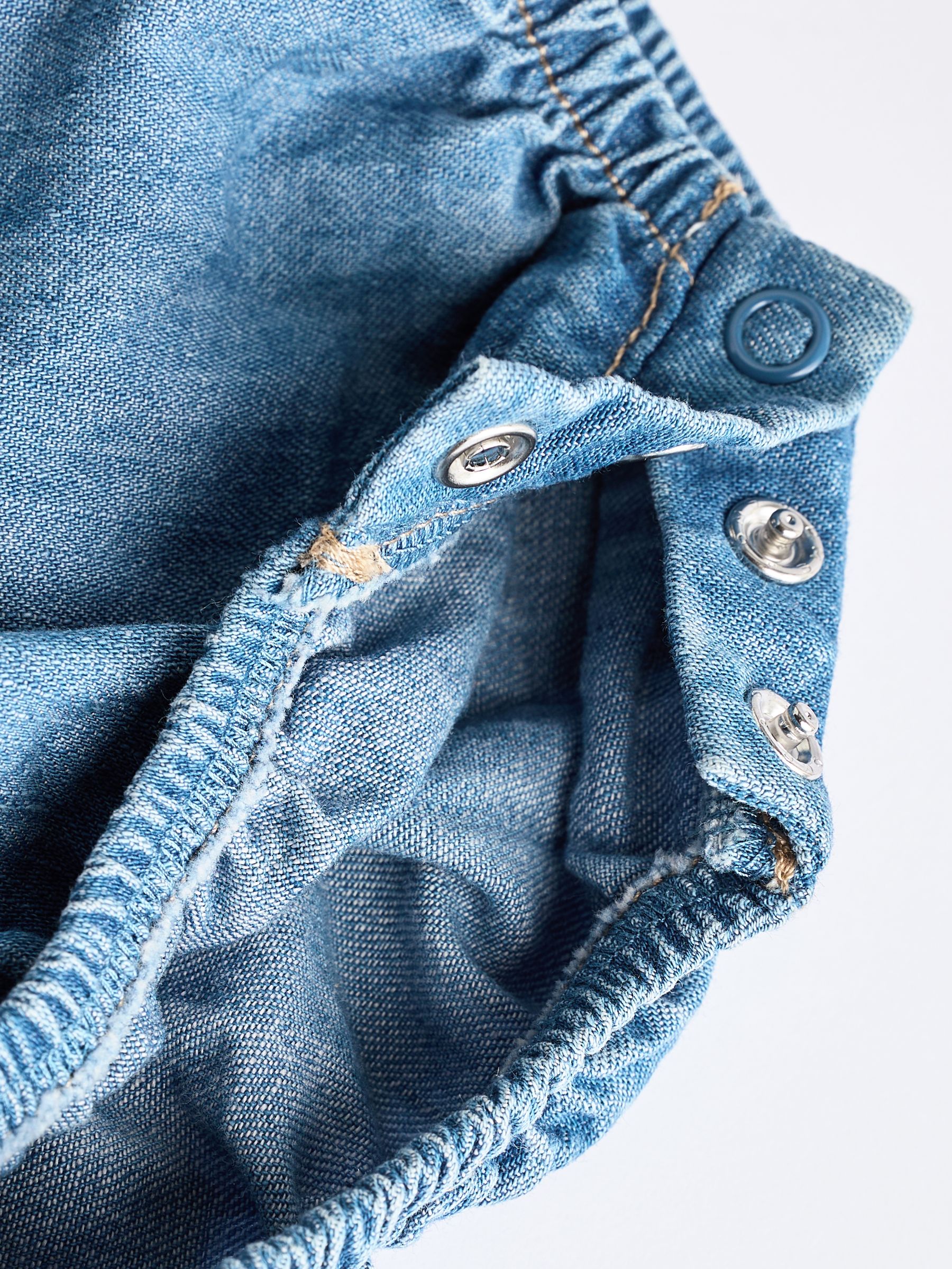 Buy Denim Baby Bloomer Romper with Tights Set (0mths-3yrs) from the ...