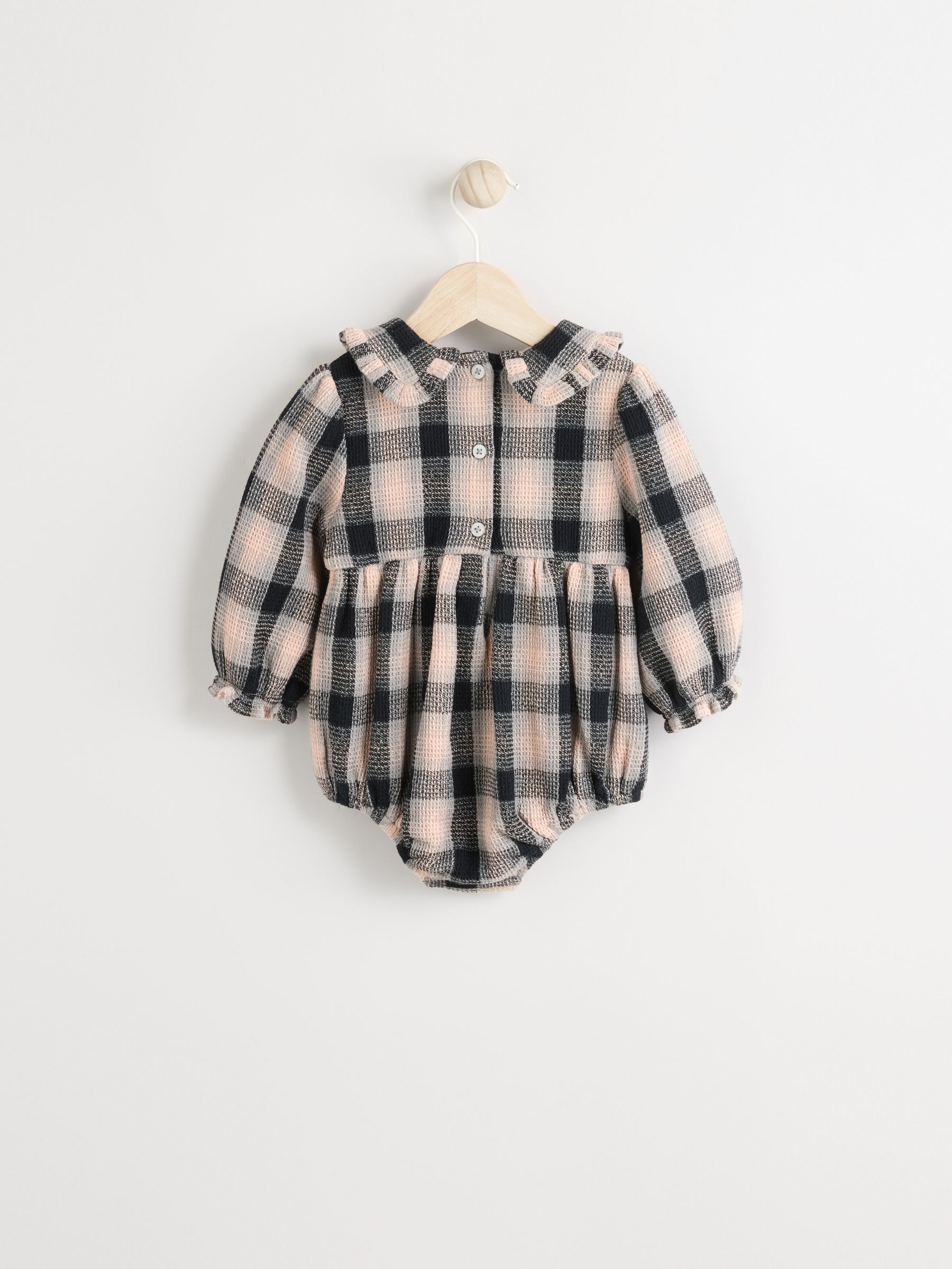 Buy Grey/White Check Baby Bloomer Romper with Tights Set (0mths-3yrs ...