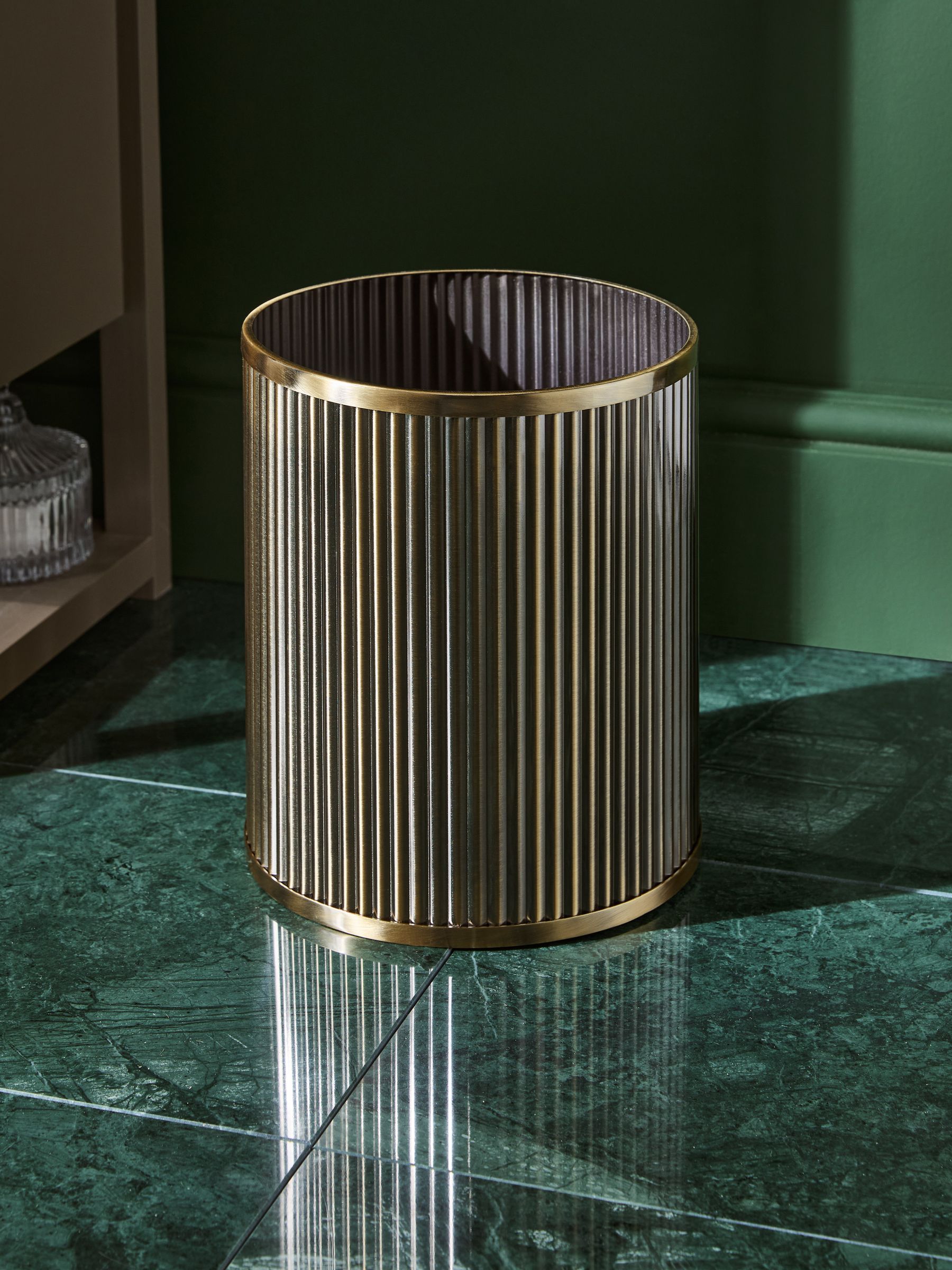 Buy Gold Ribbed Bin from the Next UK online shop