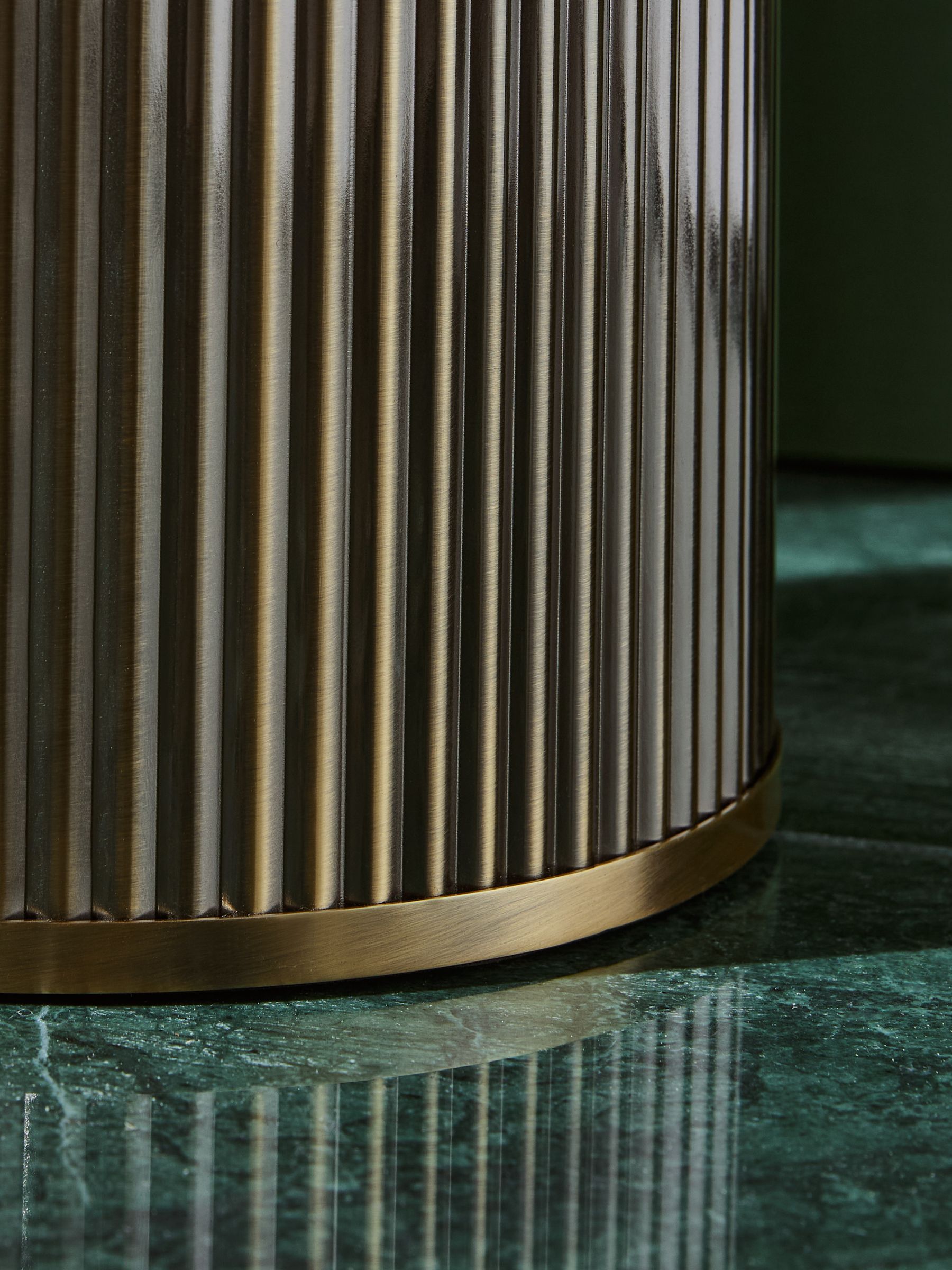Buy Gold Ribbed Bin from the Next UK online shop