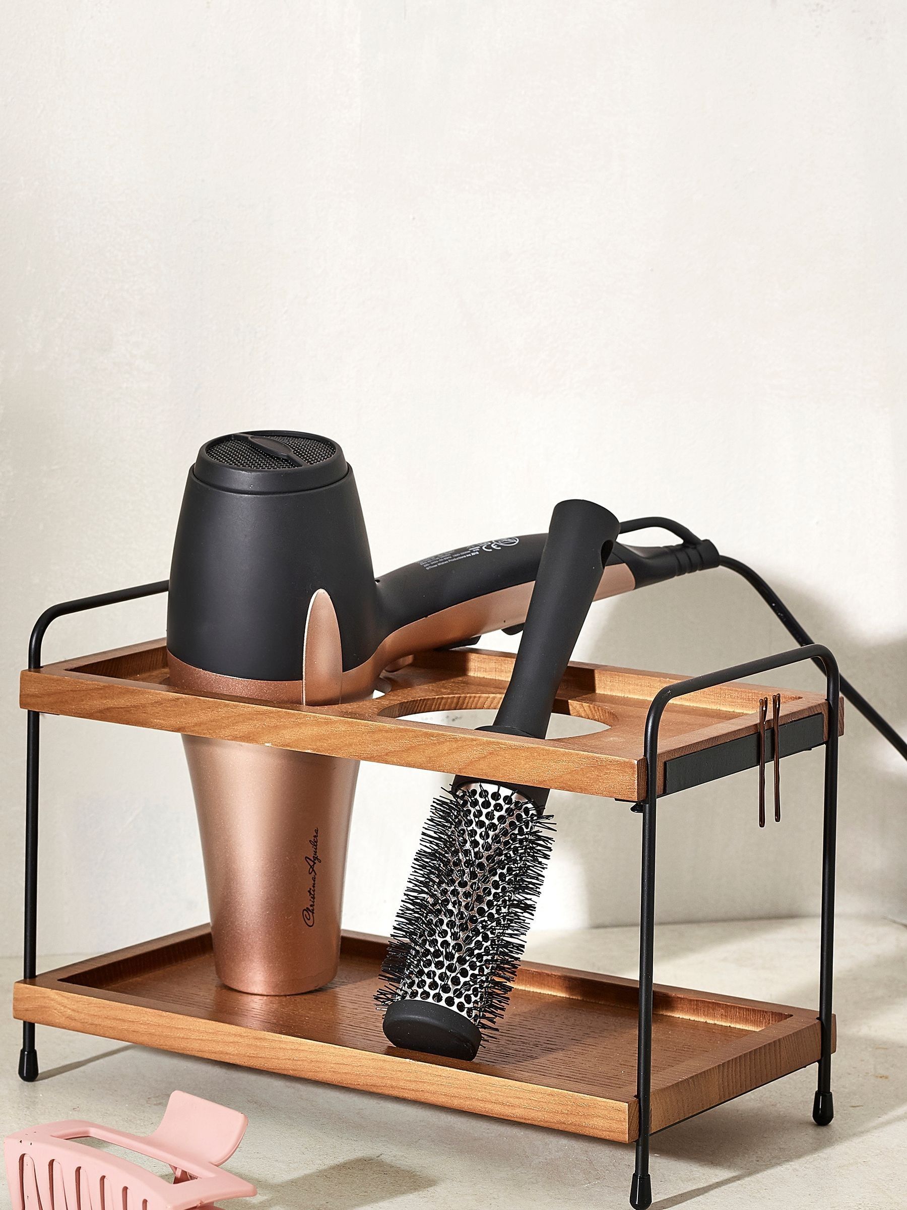 Buy Natural Ashwood Straighteners and Hair Dryer Storage Holder from ...