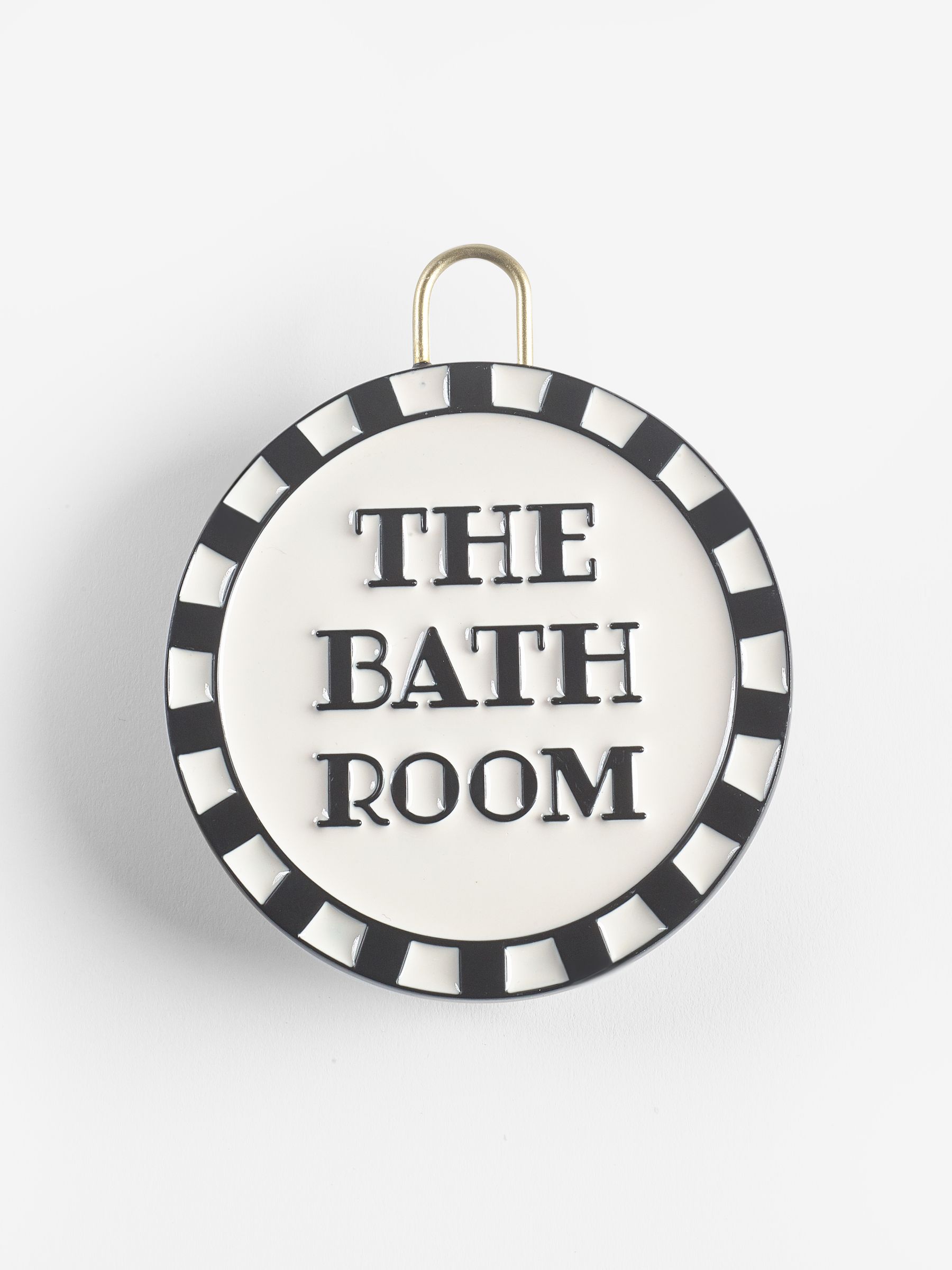 Buy Black/White Slogan Bathroom Door Sign from Next Ireland