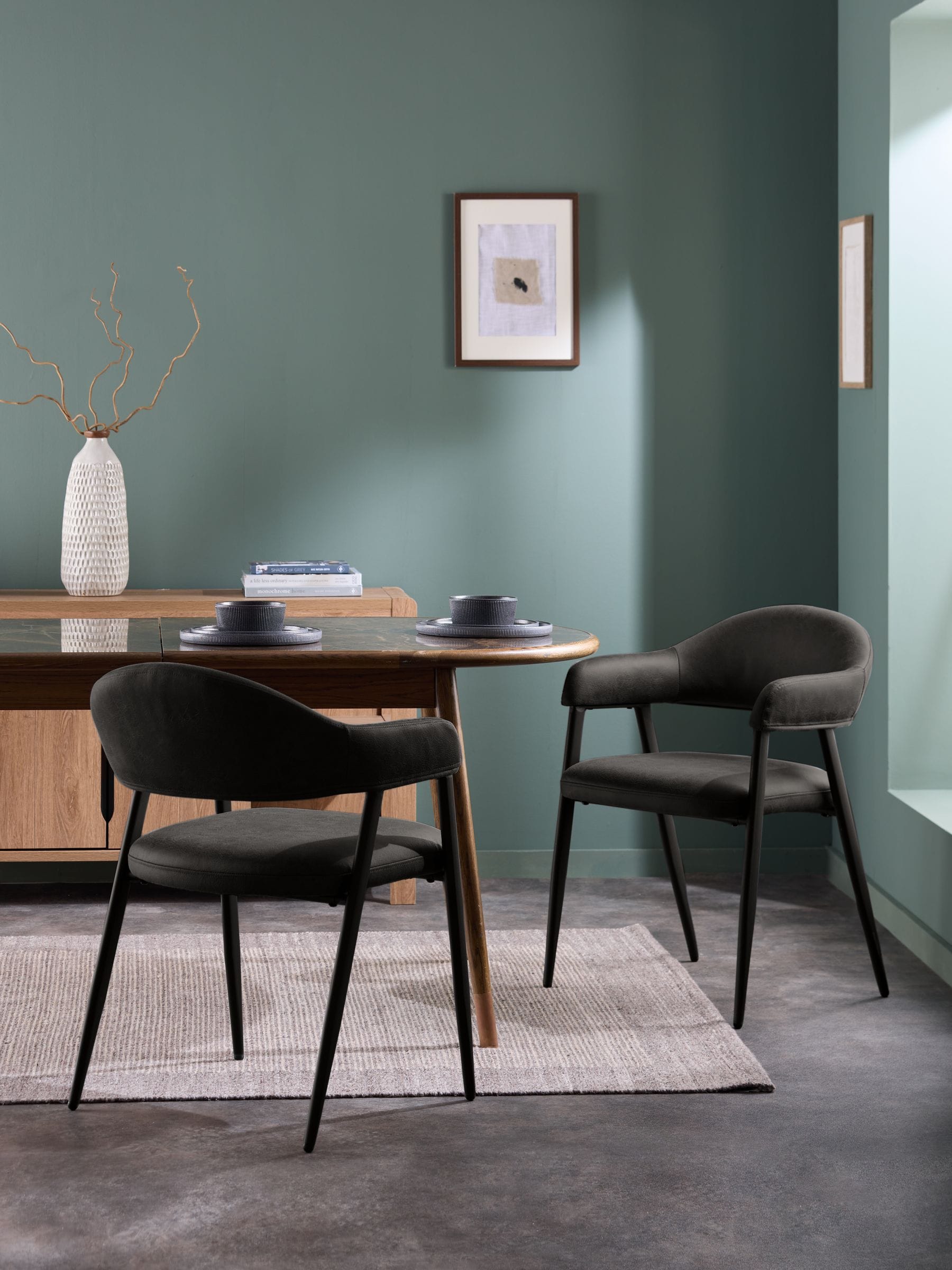 Nora faux leather dining bench store