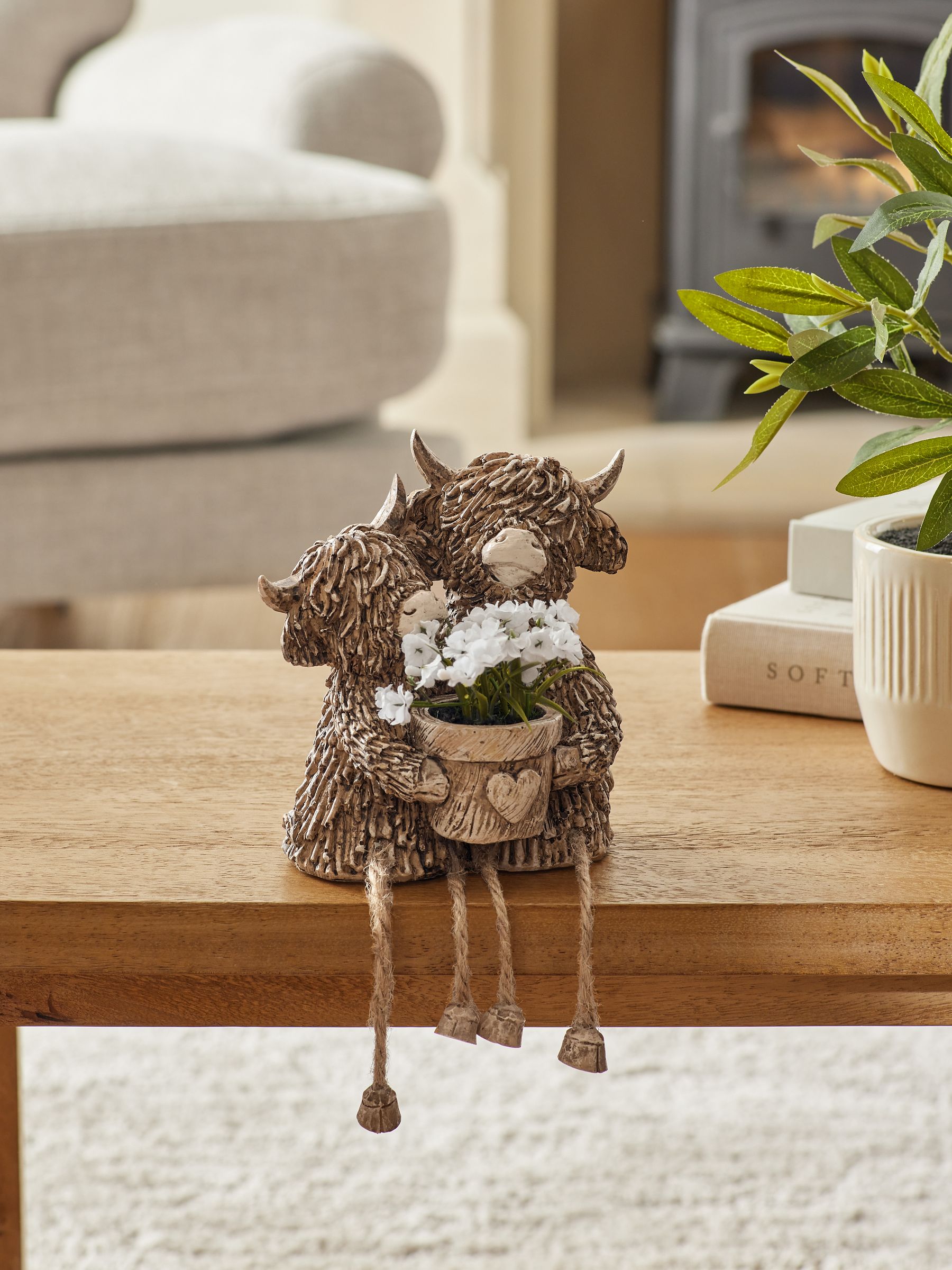 Buy Natural Hamish Couple with Artificial Flowers from the Next UK ...